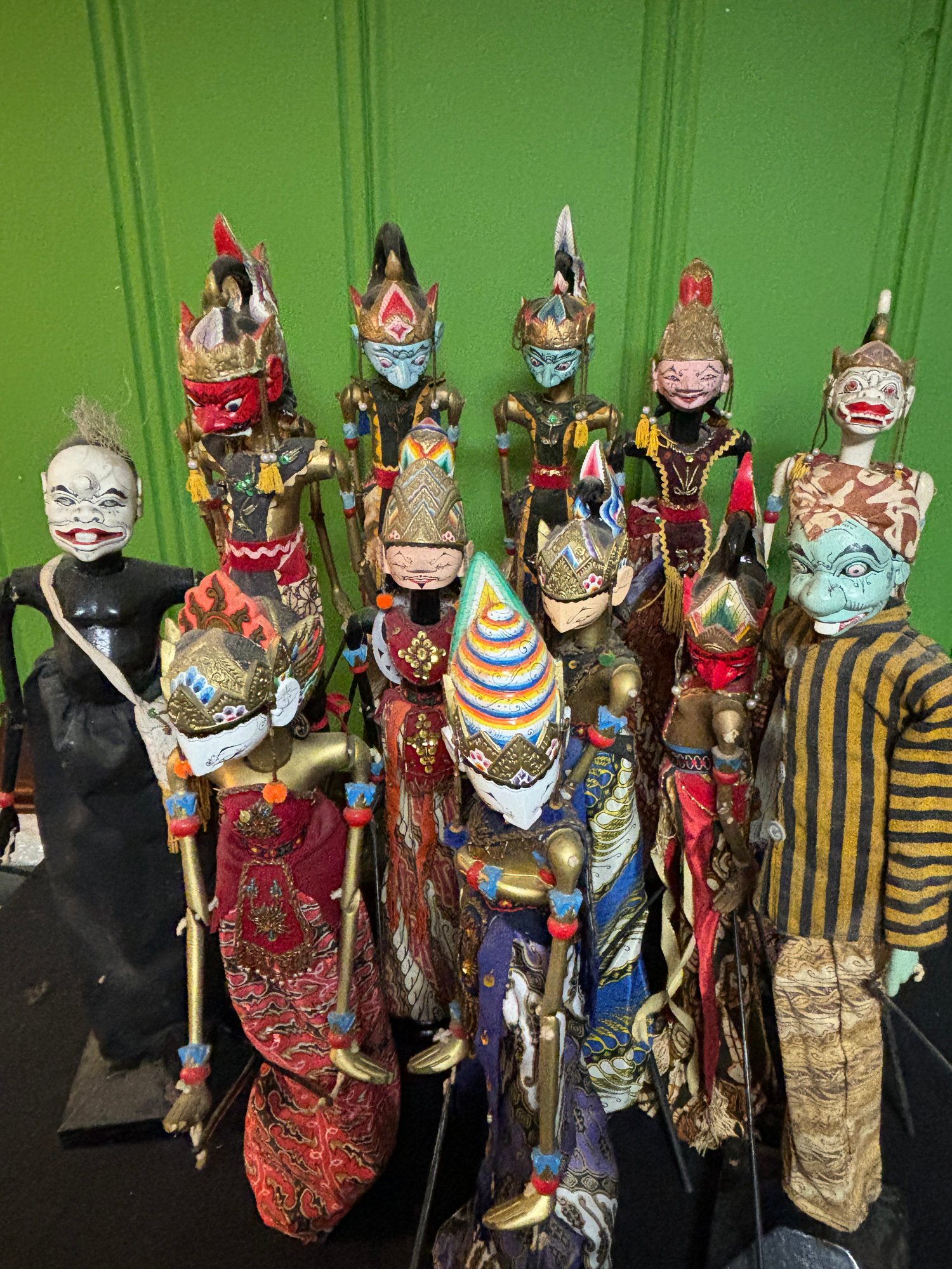 Massive Indonesian Puppet Collection! 12 Stunning Wooden Hand-Painted ...