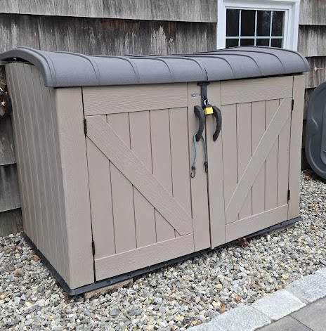"LIFETIME" Weather-resistant Composite Outdoor Storage Shed With Flip ...