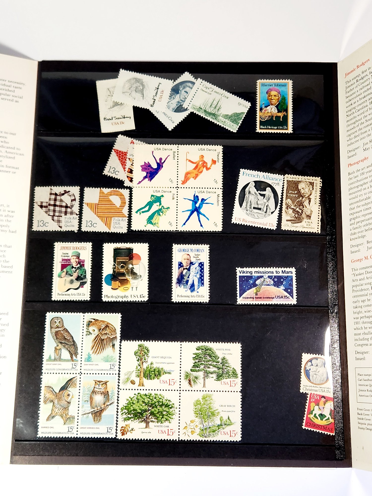 1978 US Mint Set Folder Commemorative Souvenir Stamps USPS Collectors ...