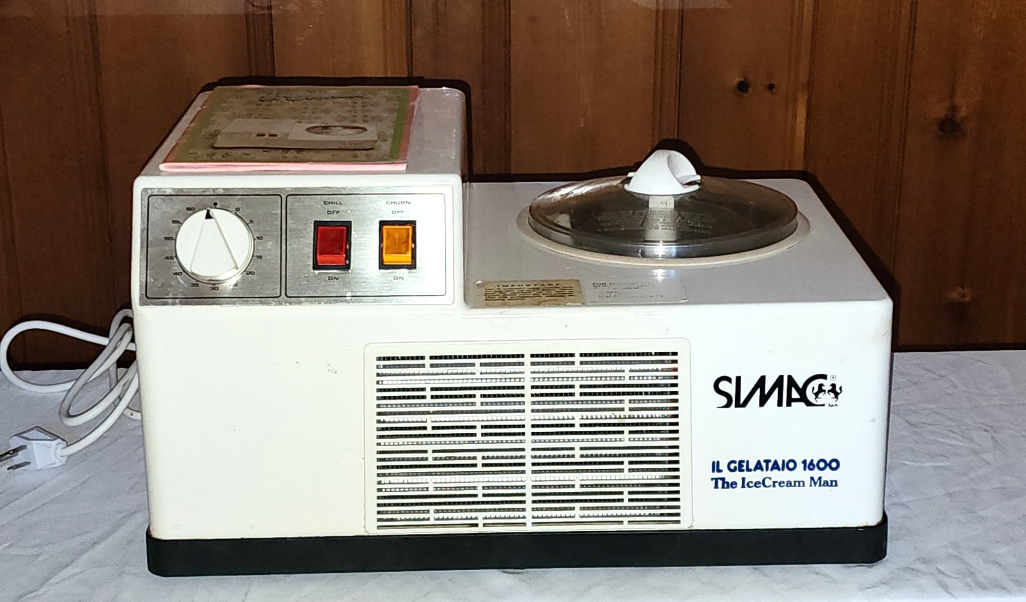 Simac Ice Cream Machine - Il Gelataio 1600 With The How To Manual ...