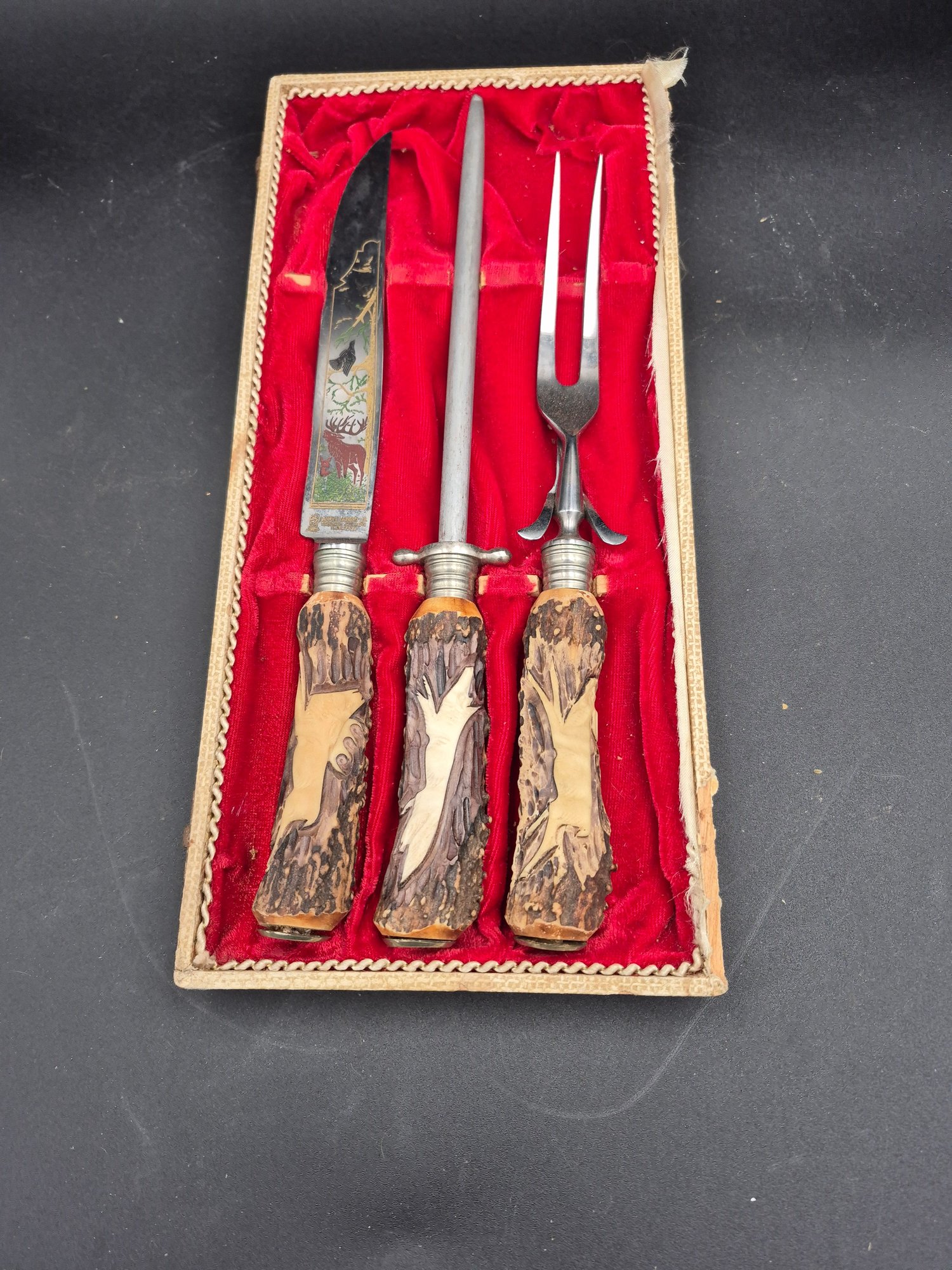 Anton Wingen 3 Pc Carving Set- Solingen Germany #2064805 | Auctionninja.com