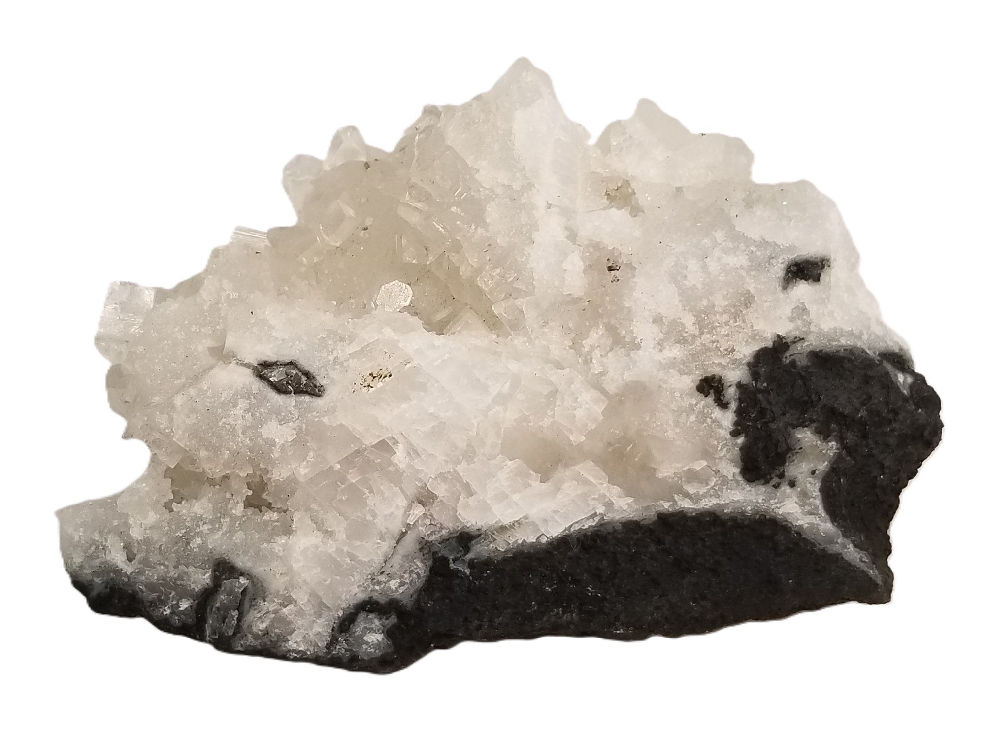 Apophylite Crystal Cluster With Calcite #2066260 | Auctionninja.com