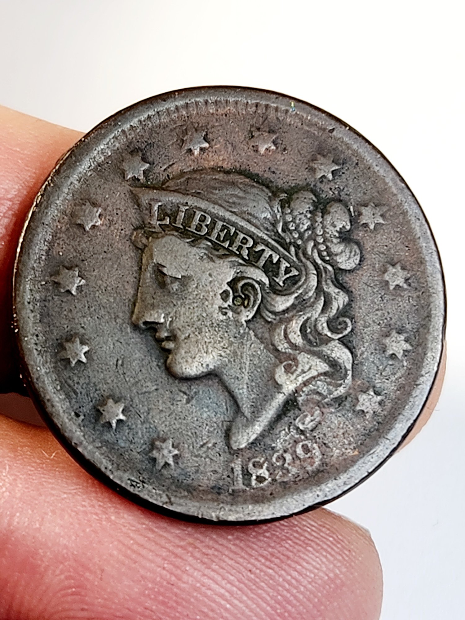 WOW...1839 U.S. Large Cent (186 Years Old) #2065998 | Auctionninja.com