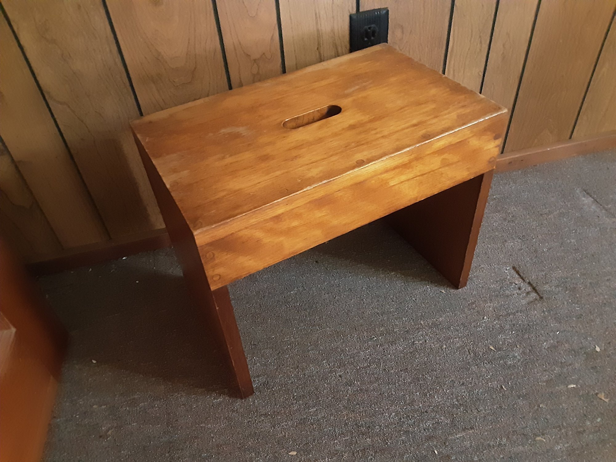 Vintage Heavy Solid Step Stool #2084621 | Auctionninja.com