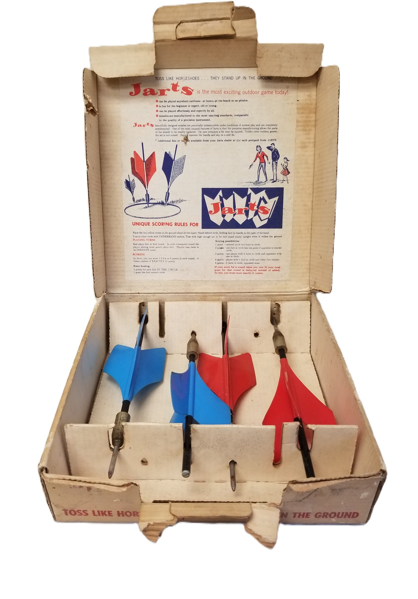 Original 1960s Jarts Missile Lawn Darts With Original Box #2098659 ...
