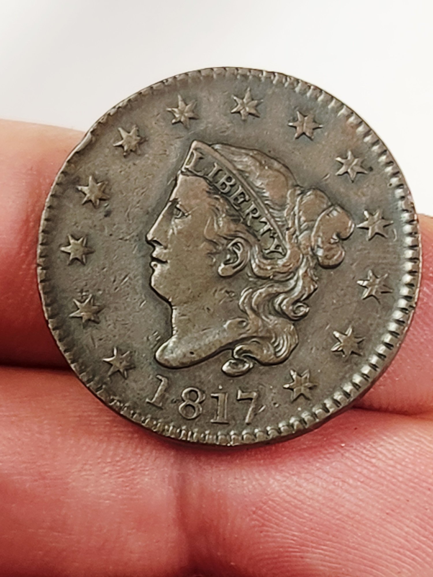 Rare.. 1817 U.S. Large Cent (208 Years Old) #2153237 | Auctionninja.com