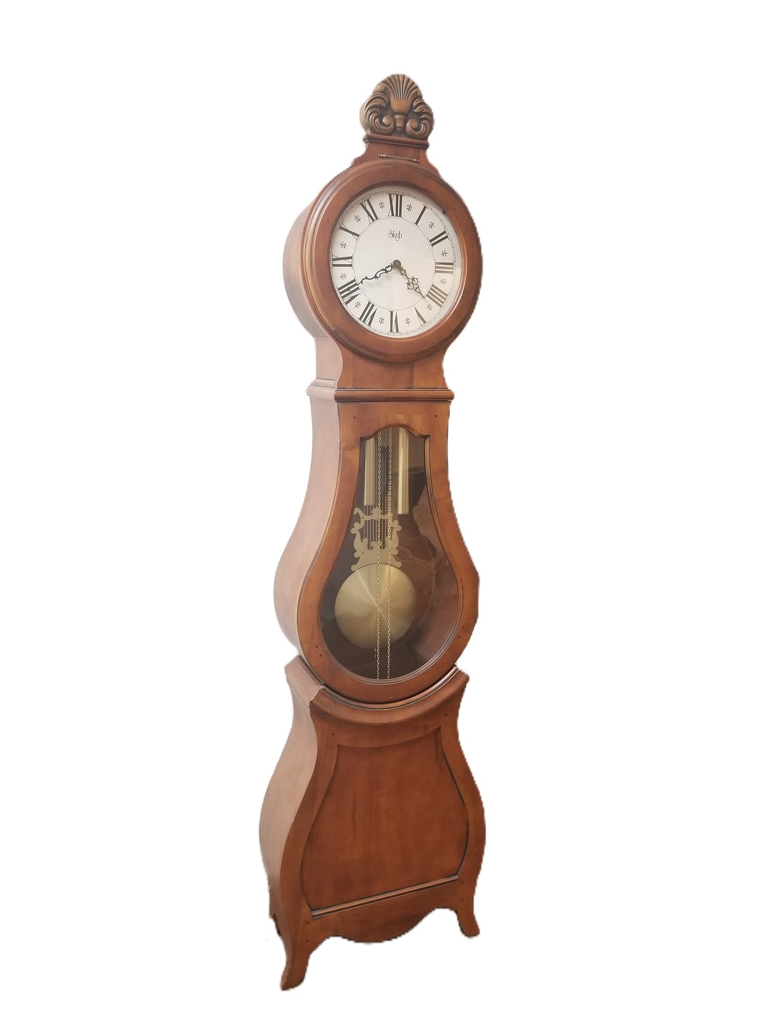 1980s French Country Style Tall Grandfather Clock By Sligh Model 0316-1 ...