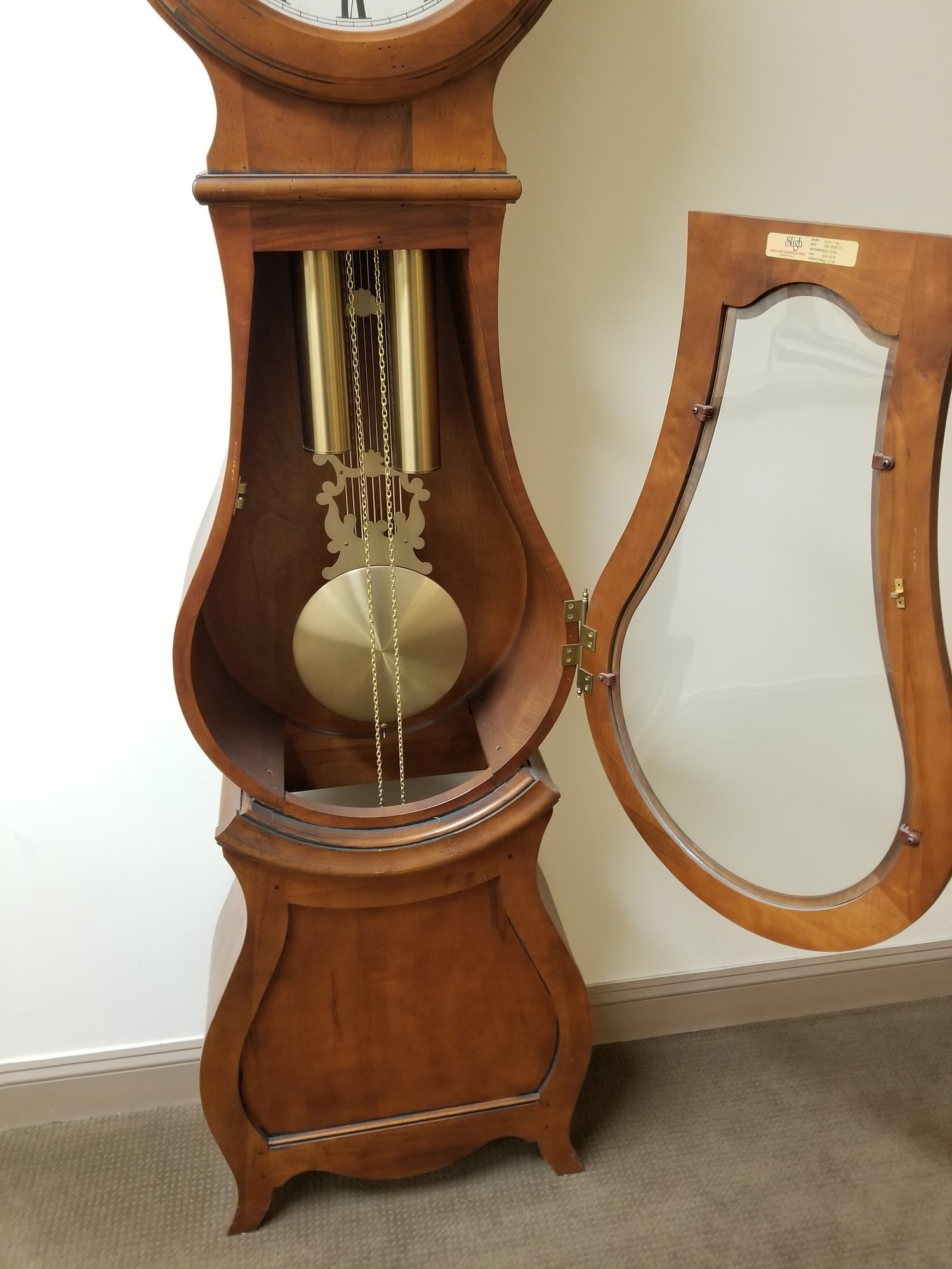 1980s French Country Style Tall Grandfather Clock By Sligh Model 0316-1 ...