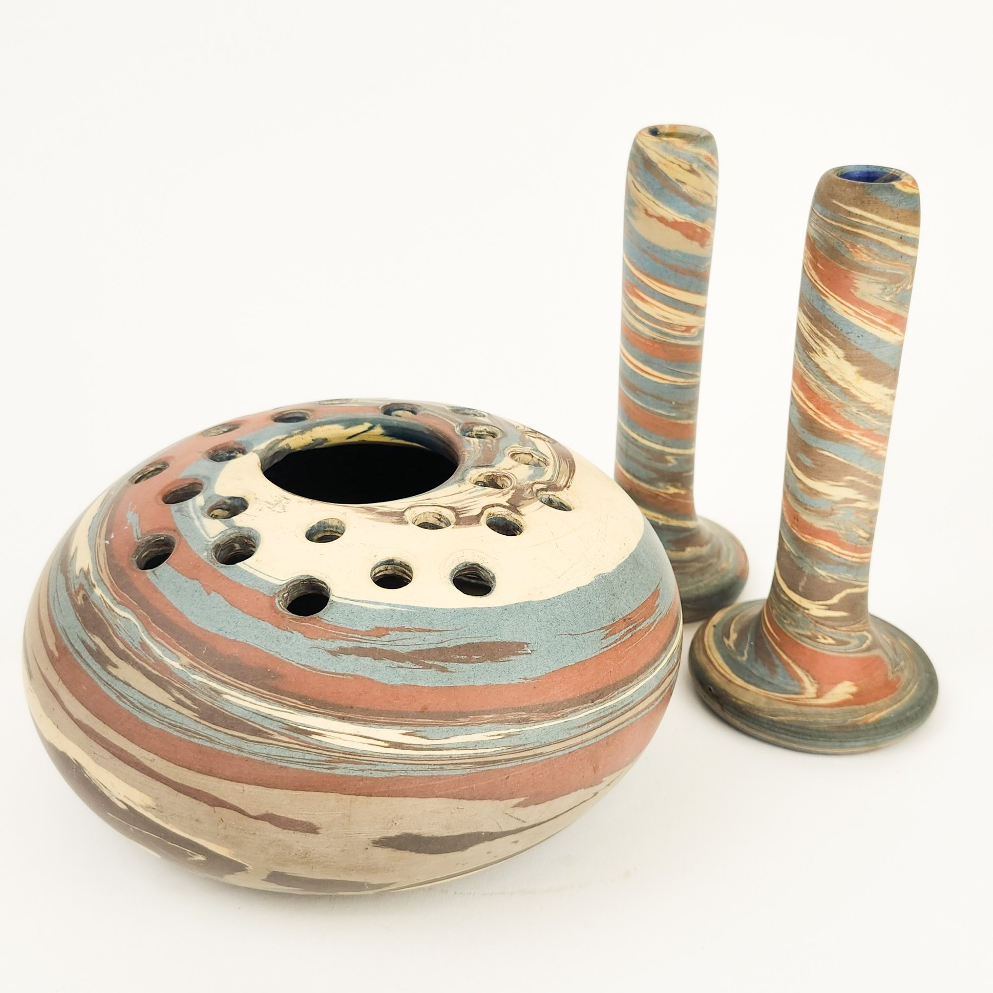 Three Piece Lot Of Niloak Pottery #2173095 | Auctionninja.com
