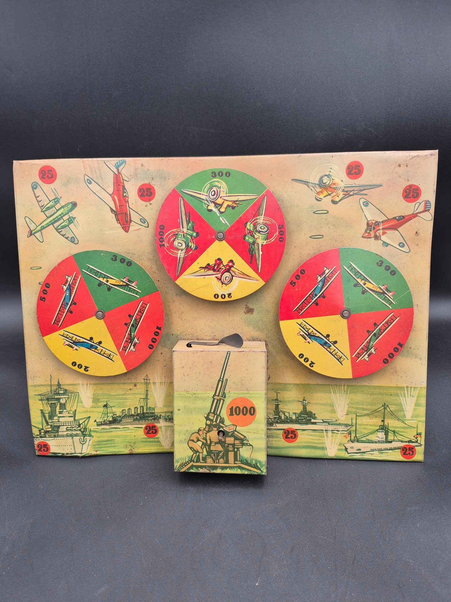 1940s Lindstrom Airplane Target Tin Litho Toy #2186778 | Auctionninja.com