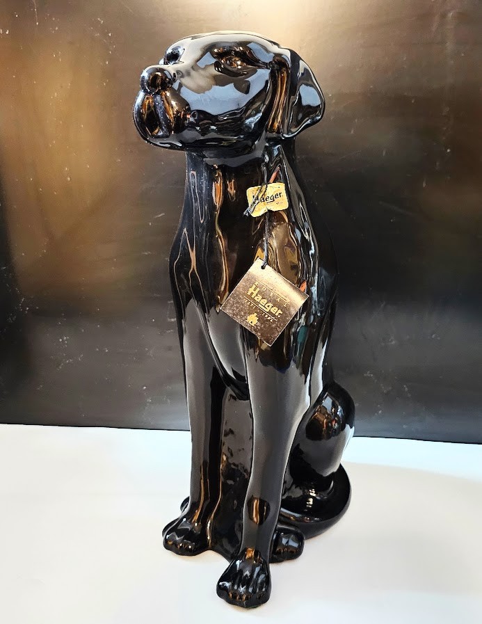 RARE Vintage Royal Haeger Black Dog MCM Art Deco Figure ($$$) #2235291 ...