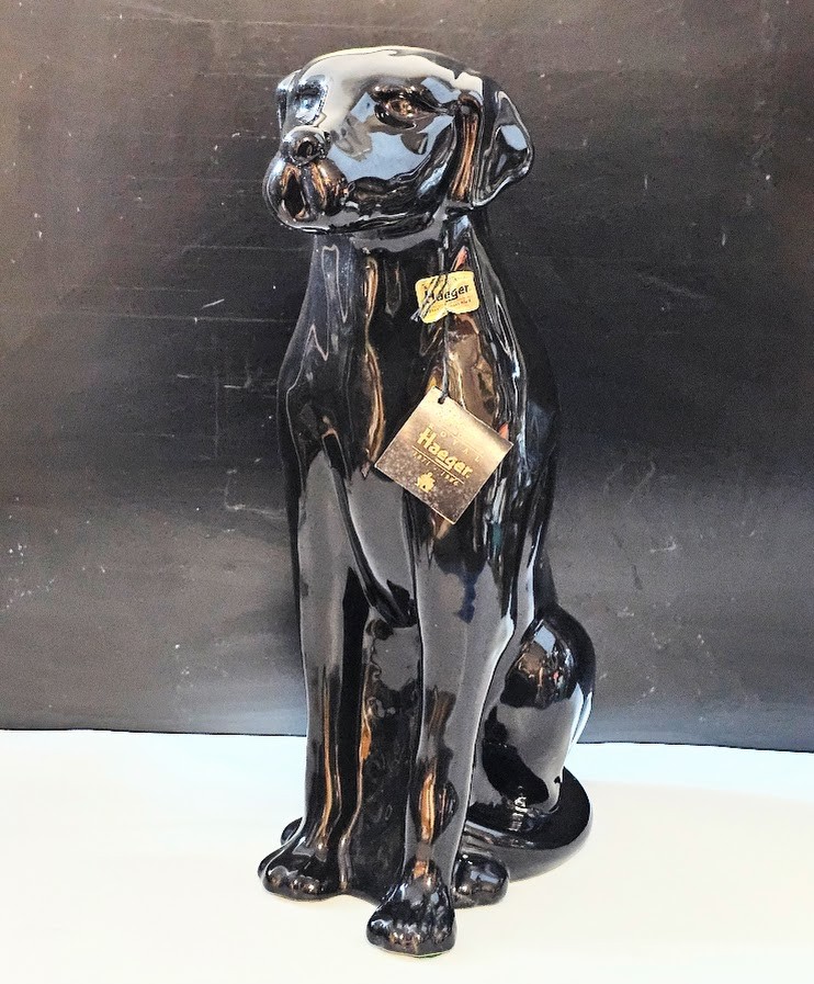 RARE Vintage Royal Haeger Black Dog MCM Art Deco Figure ($$$) #2235291 ...