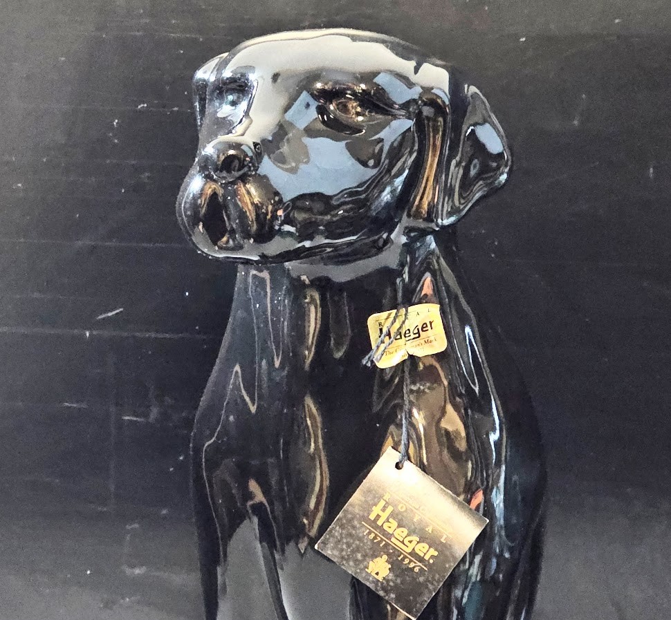 RARE Vintage Royal Haeger Black Dog MCM Art Deco Figure ($$$) #2235291 ...