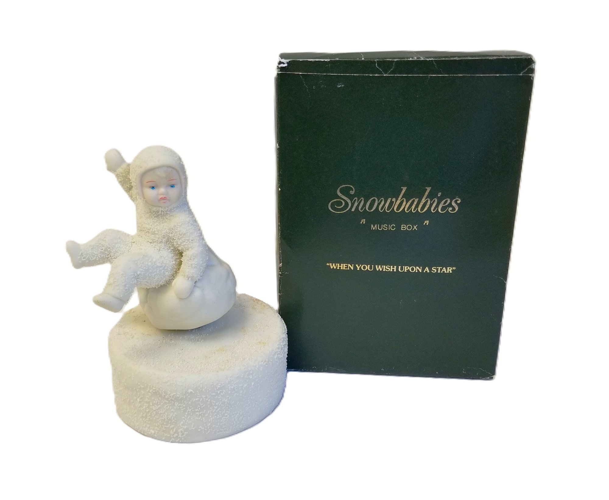 Retired Dept. 56 Snowbabies Votive Holder, Music Box & Ring The Bell ...