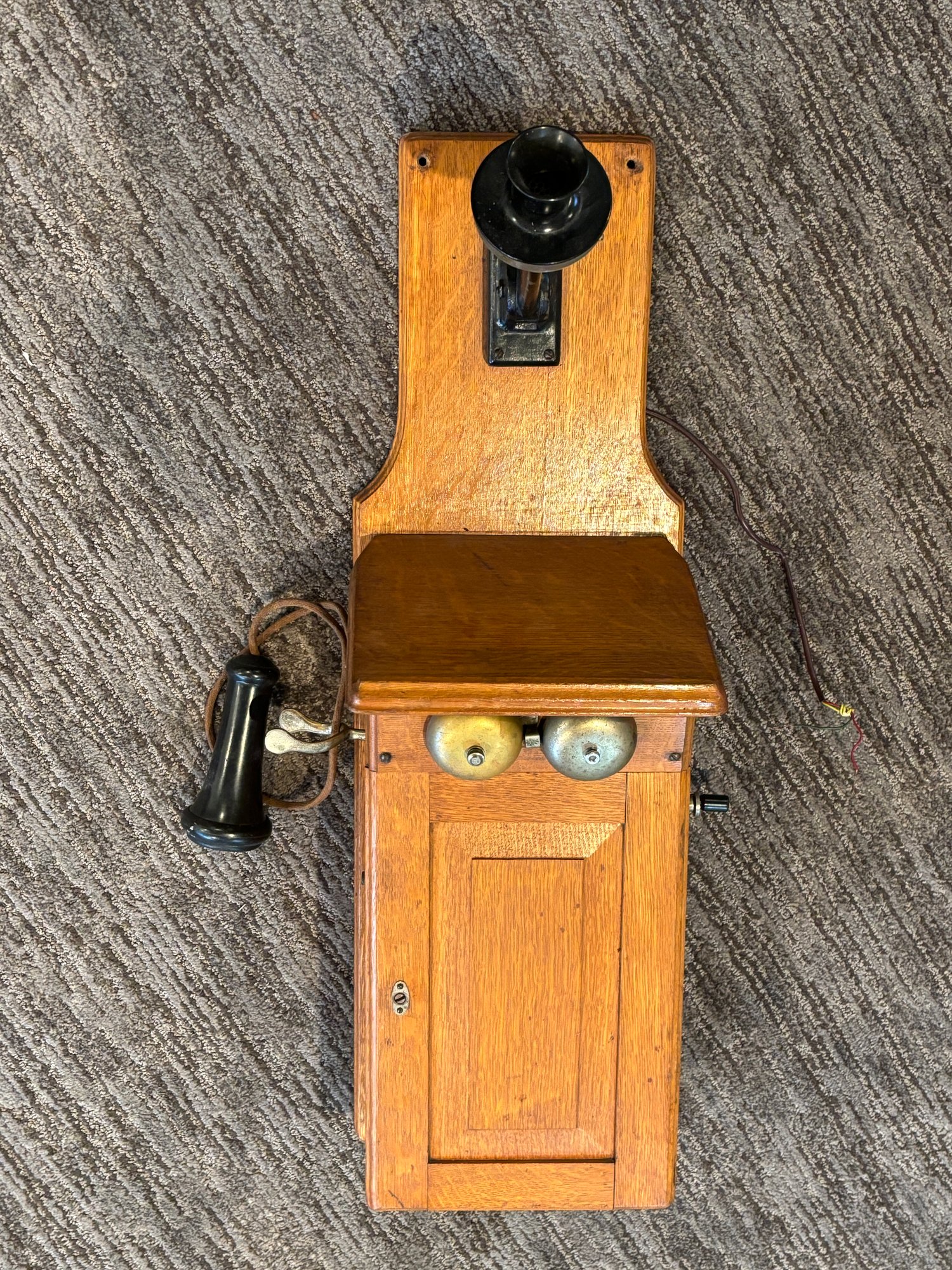 Can You Hear Me Now? Antique Wooden Wall Telephone Early 1900s Charm ...