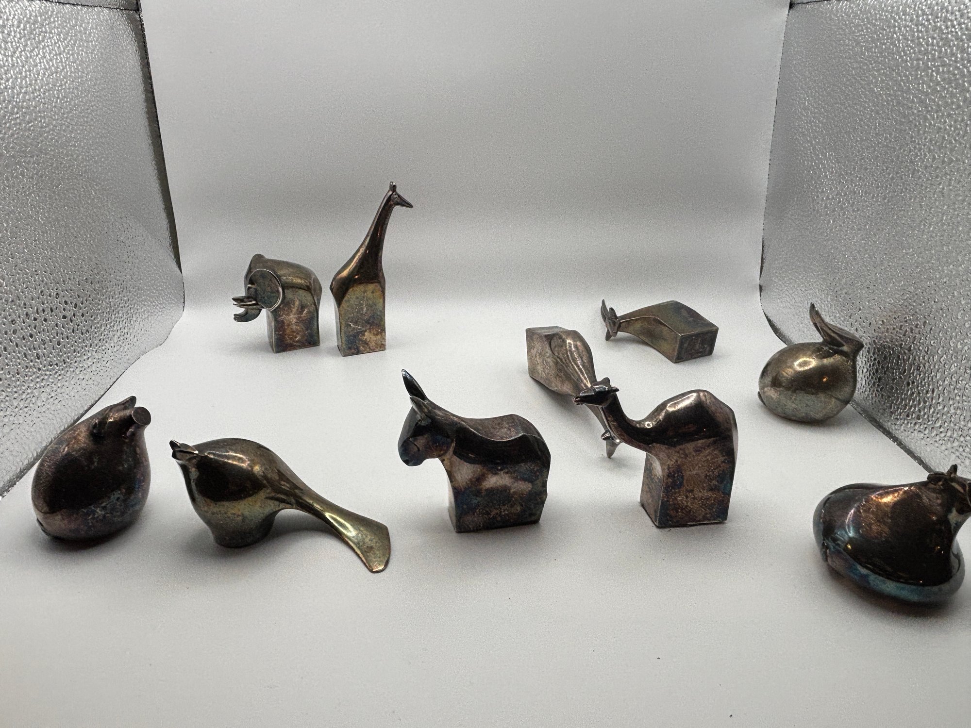 Rare Complete Dansk Silverplate Animal Collection 19 Sculptures By ...