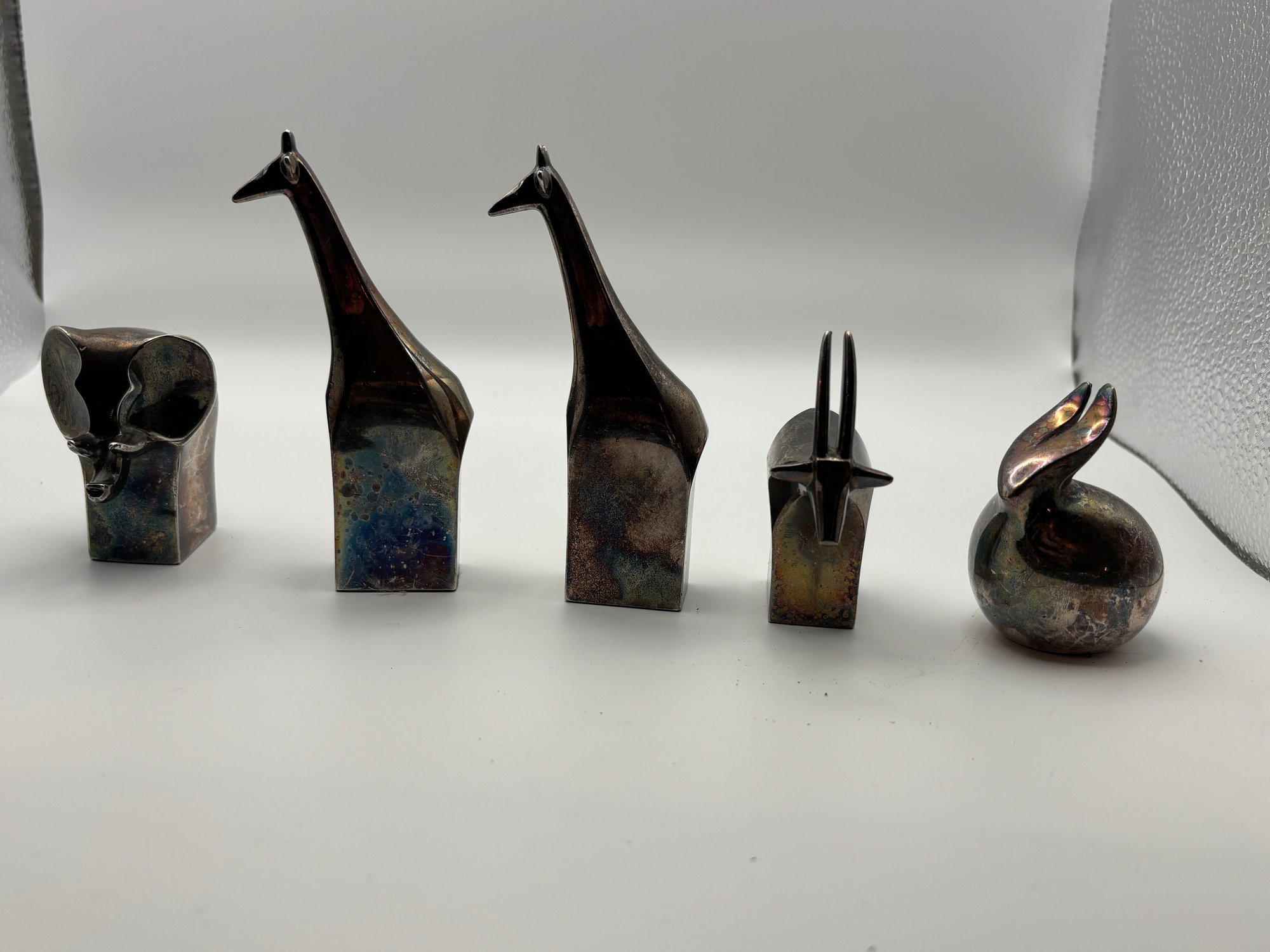 Rare Complete Dansk Silverplate Animal Collection 19 Sculptures By ...