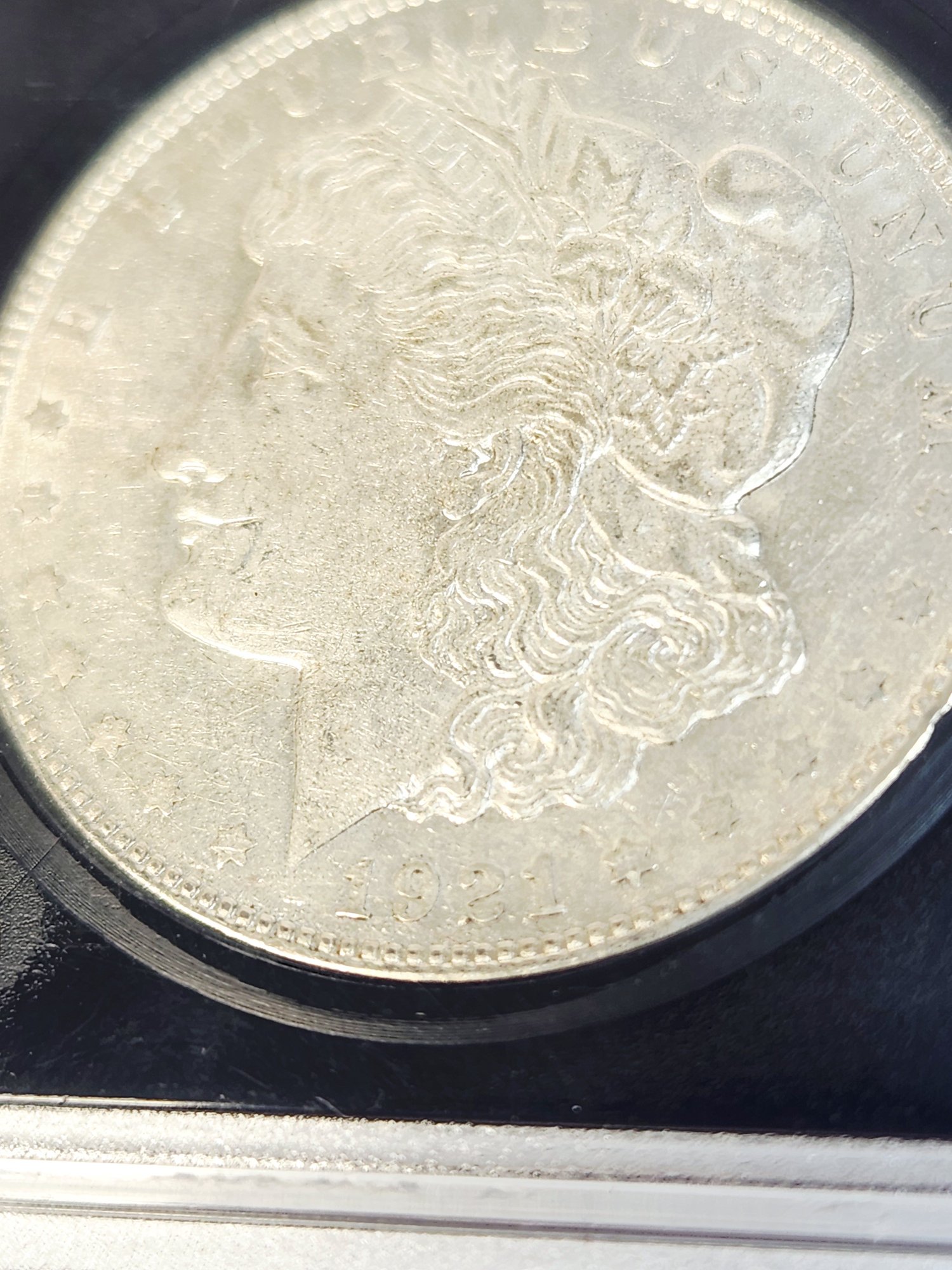 1921-D Morgan SILVER Dollar (last Year) 104 Years Old Slab Case ...