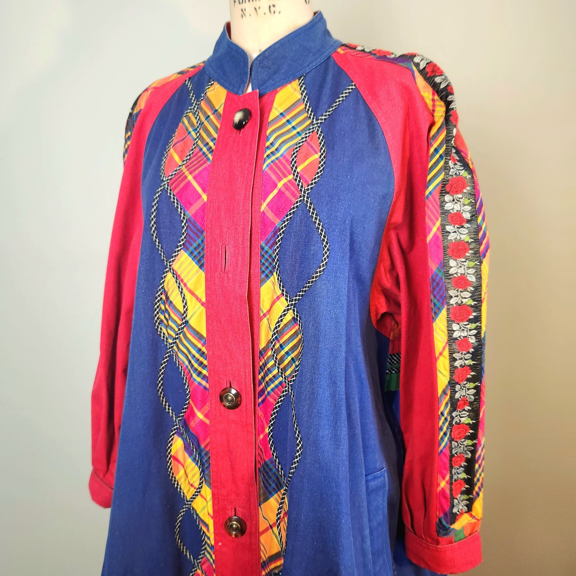 Koos Van Den Akker Patchwork Long Button Down Coat #2255343 ...