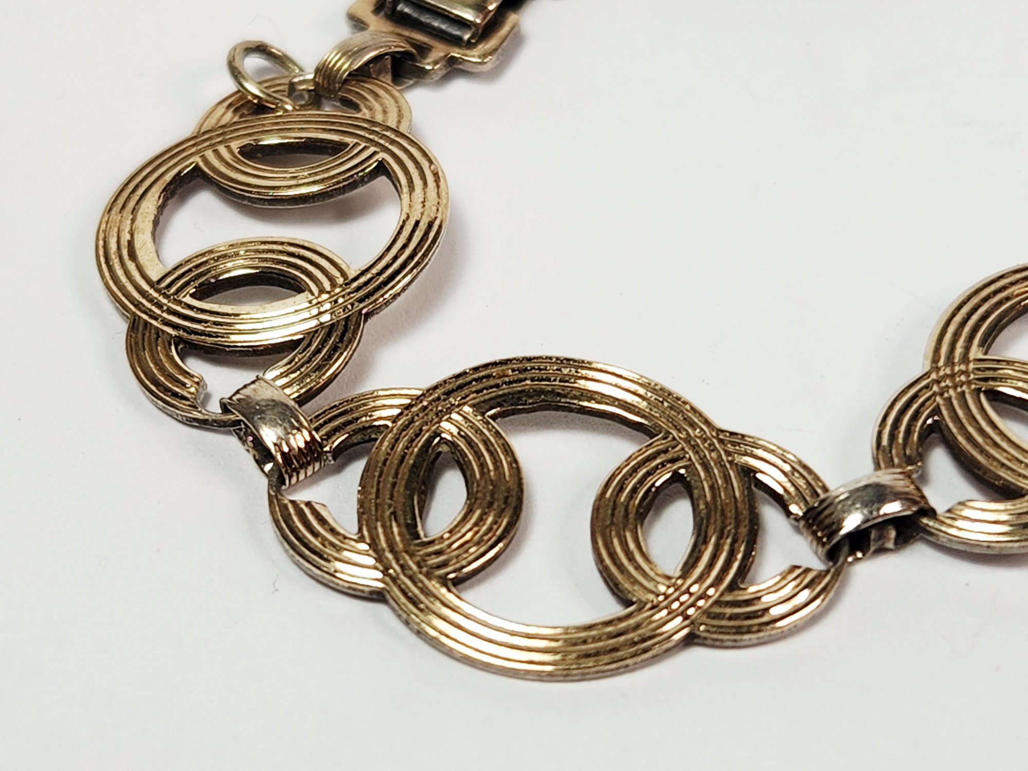 Vintage SYMMETALIC Sterling Silver And 14k Gold Modernist Art Deco ...