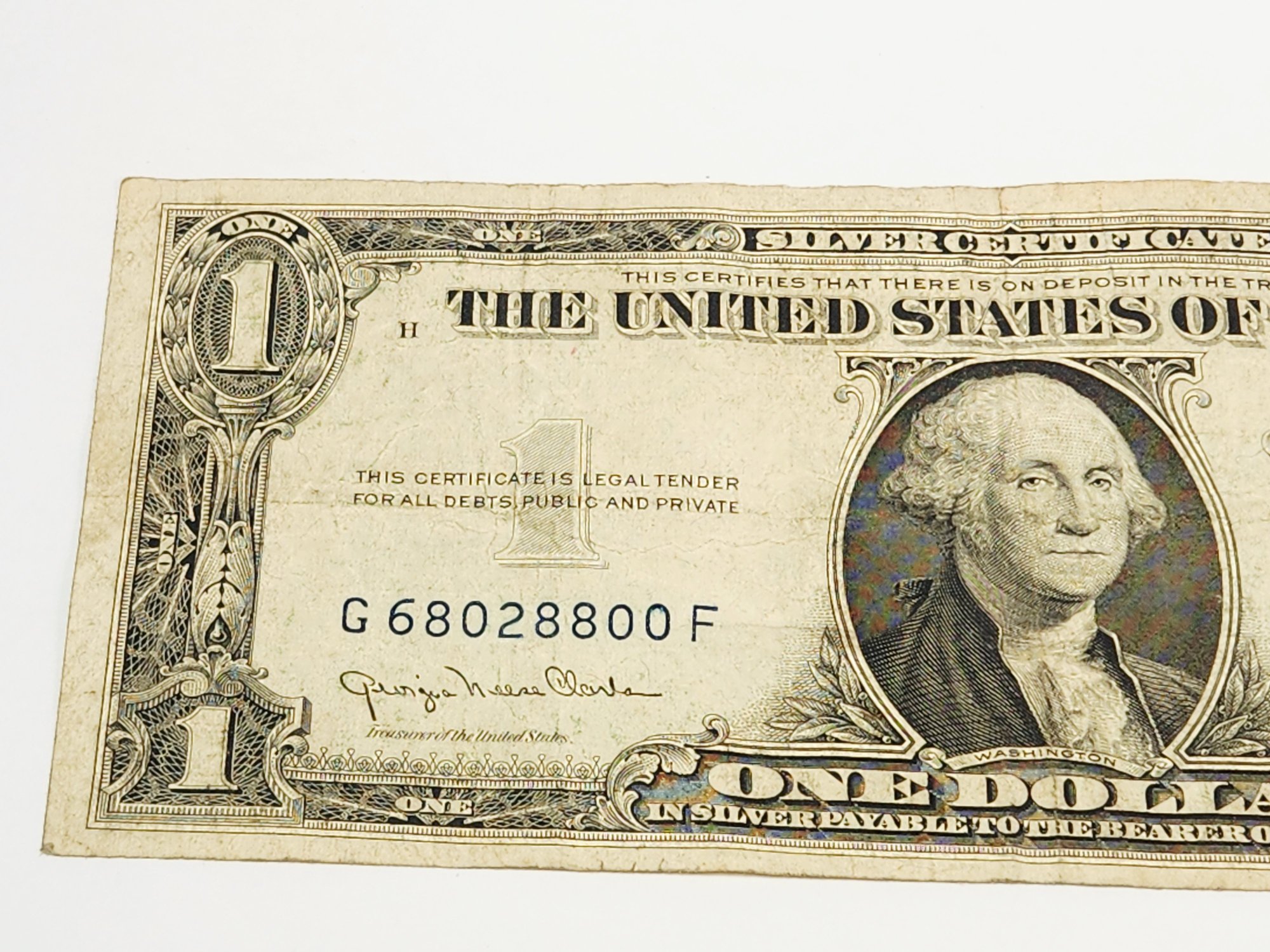 1935 $1 Dollar Blue Seal Silver Certificate -- No In God We Trust Cool ...