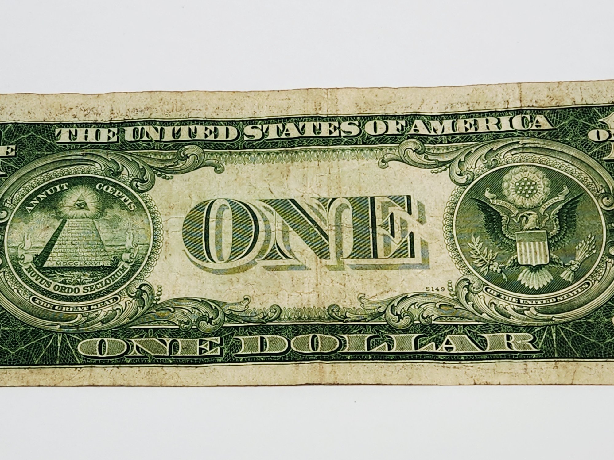 1935 $1 Dollar Blue Seal Silver Certificate -- No In God We Trust Cool ...