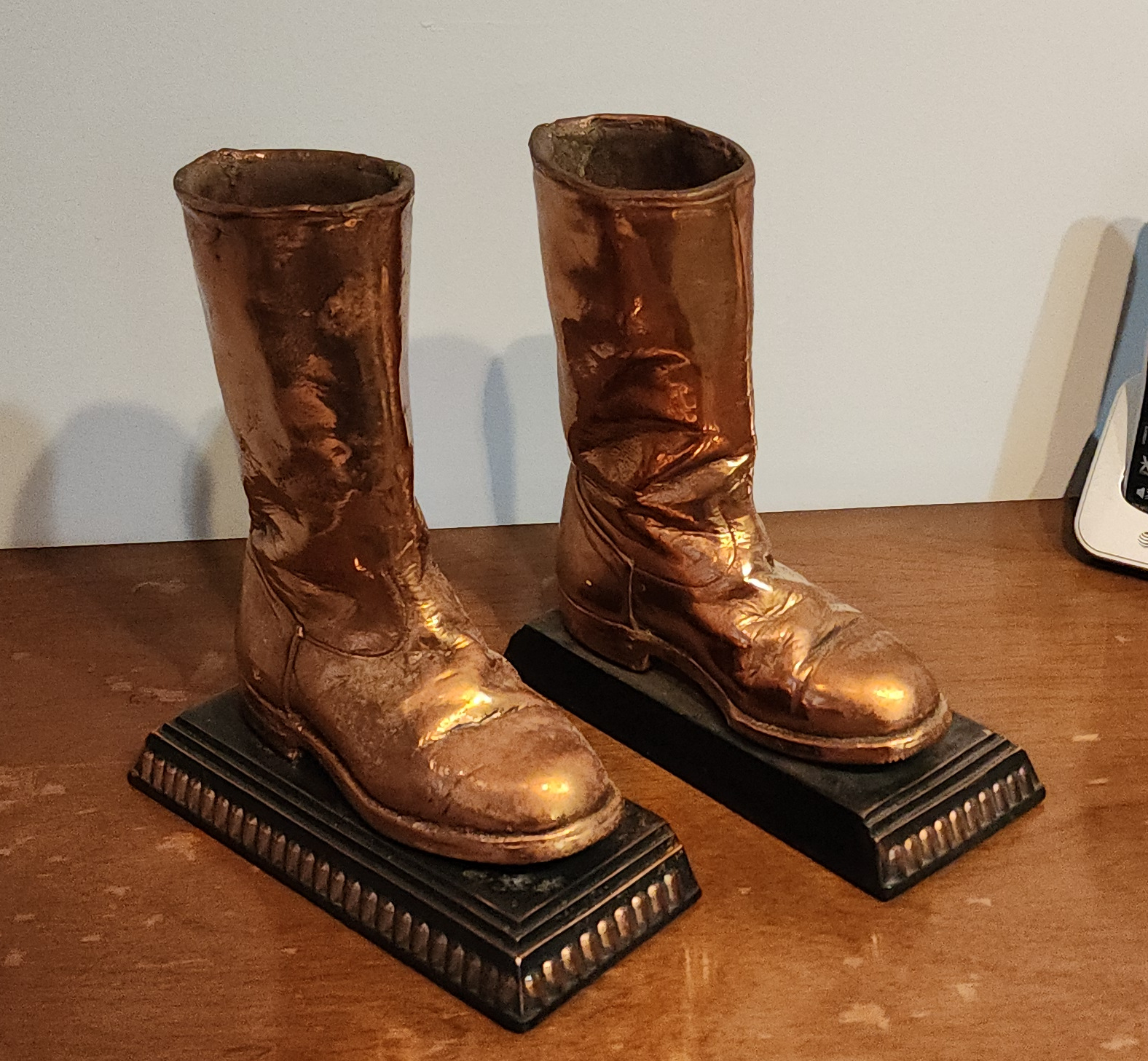 Set Copper Dipped Child Boots By Colonial Metalizing Co #2032819 ...