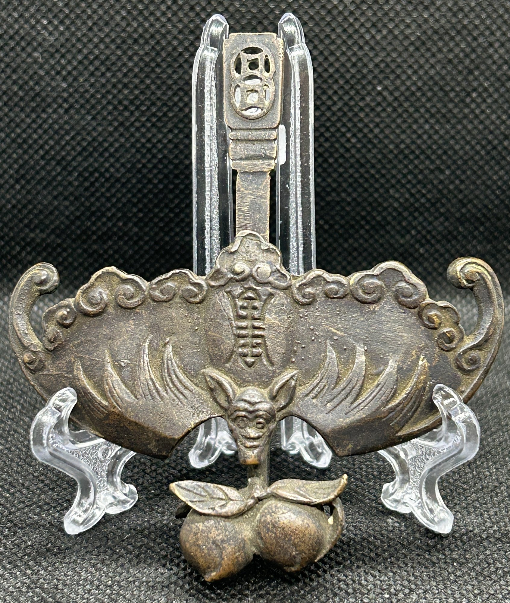 Vintage/Antique Chinese Brass Bat Form Furniture Lock #2037016 ...