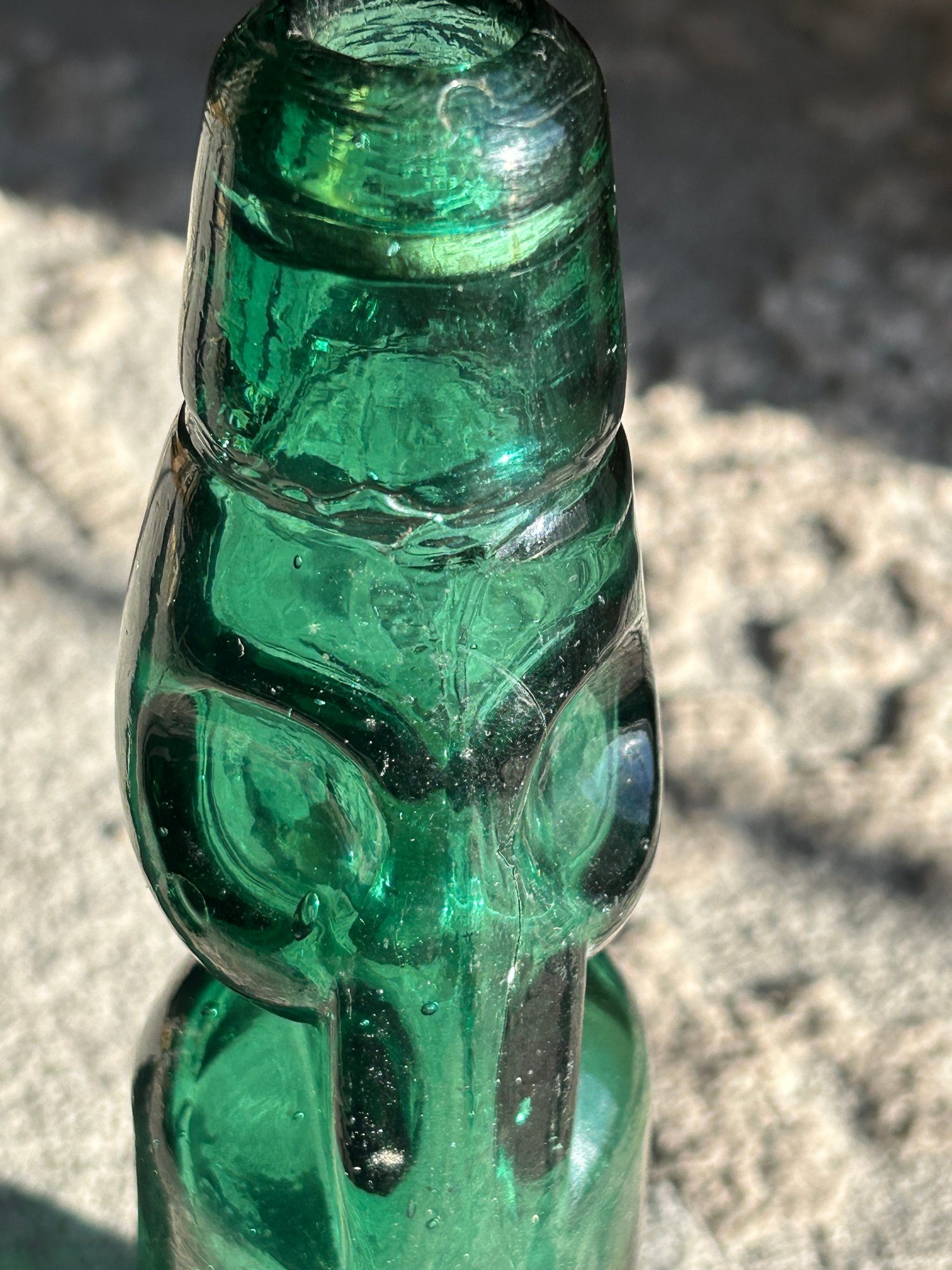 UNUSUAL Antique 19th Century Codd Bottle In Green #2037609 ...