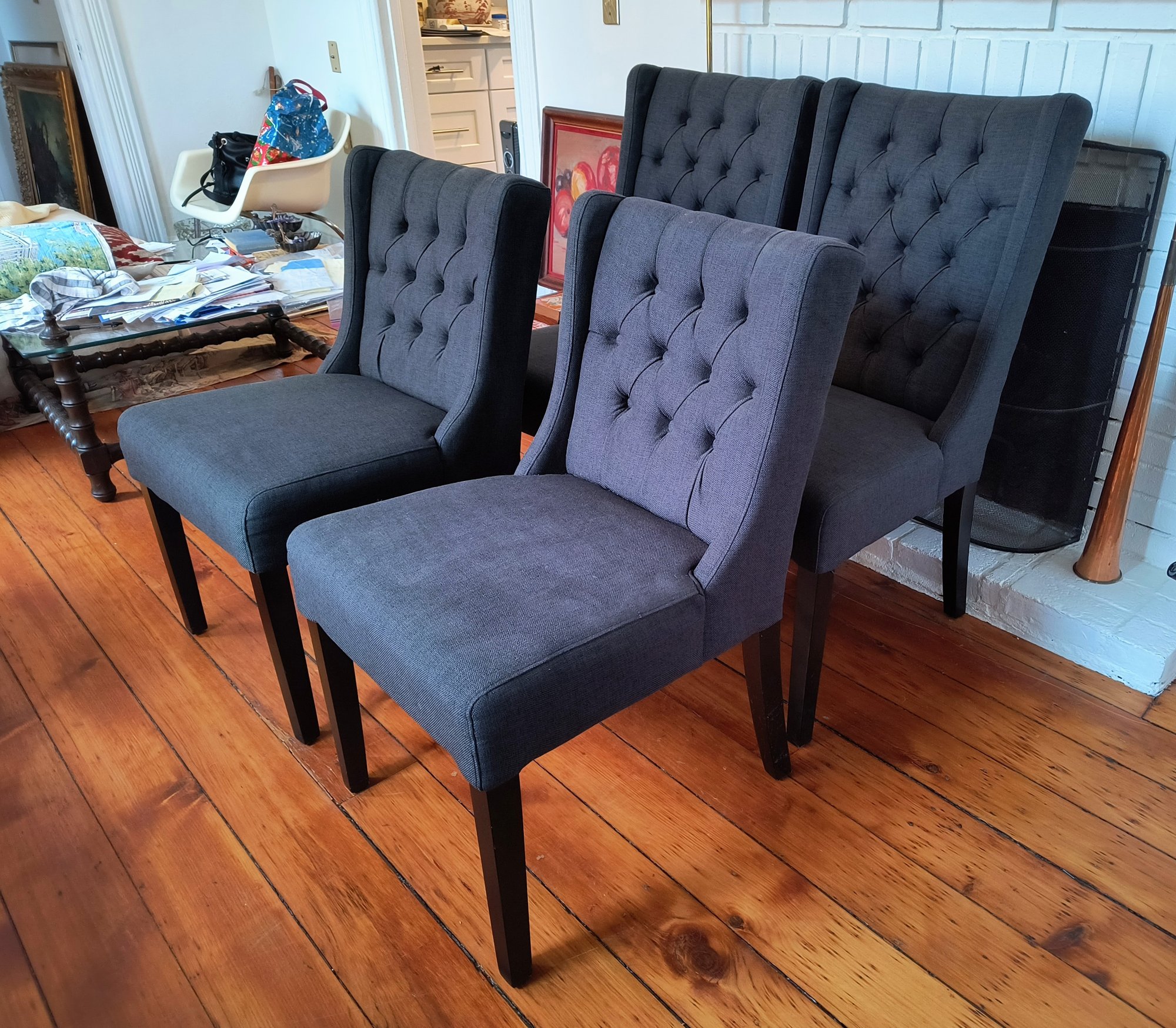 See Also Matching Bench In Next Lot. Nearly New Upholstered Dining ...