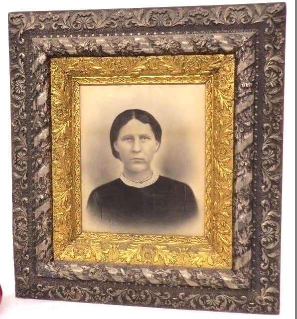 19th C. Portrait In The Best Silver & Gold Gesso Frame #2004968 ...