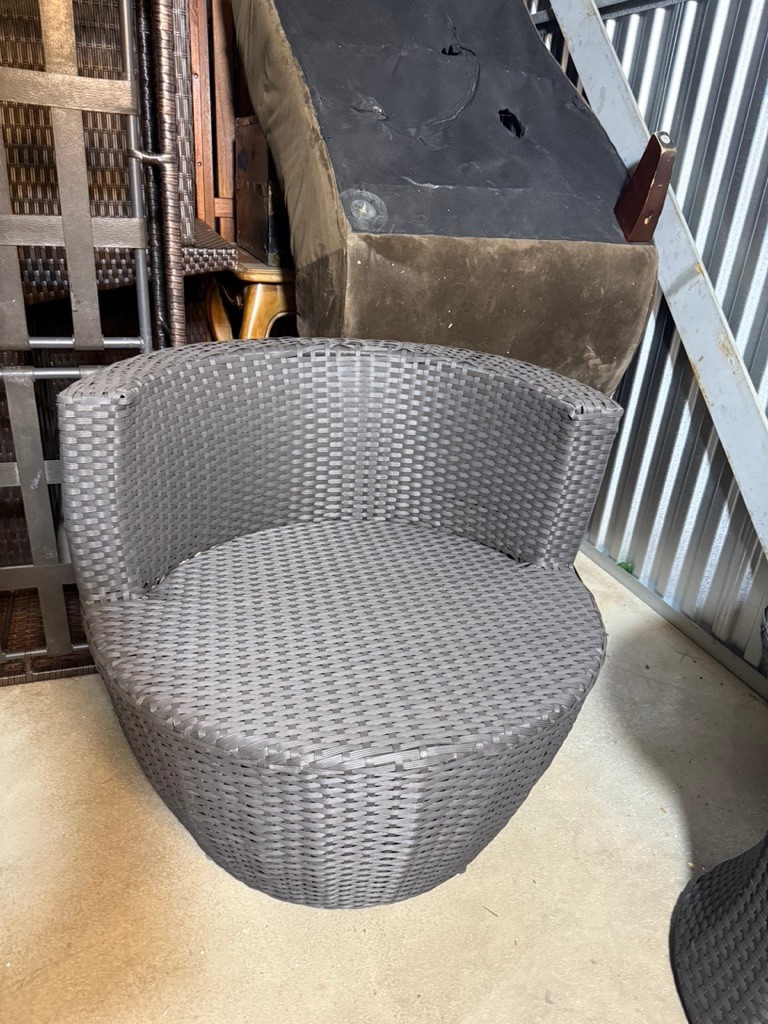 Outsunny Outdoor Patio Rattan Wicker Nesting Chair Conversation Set ...