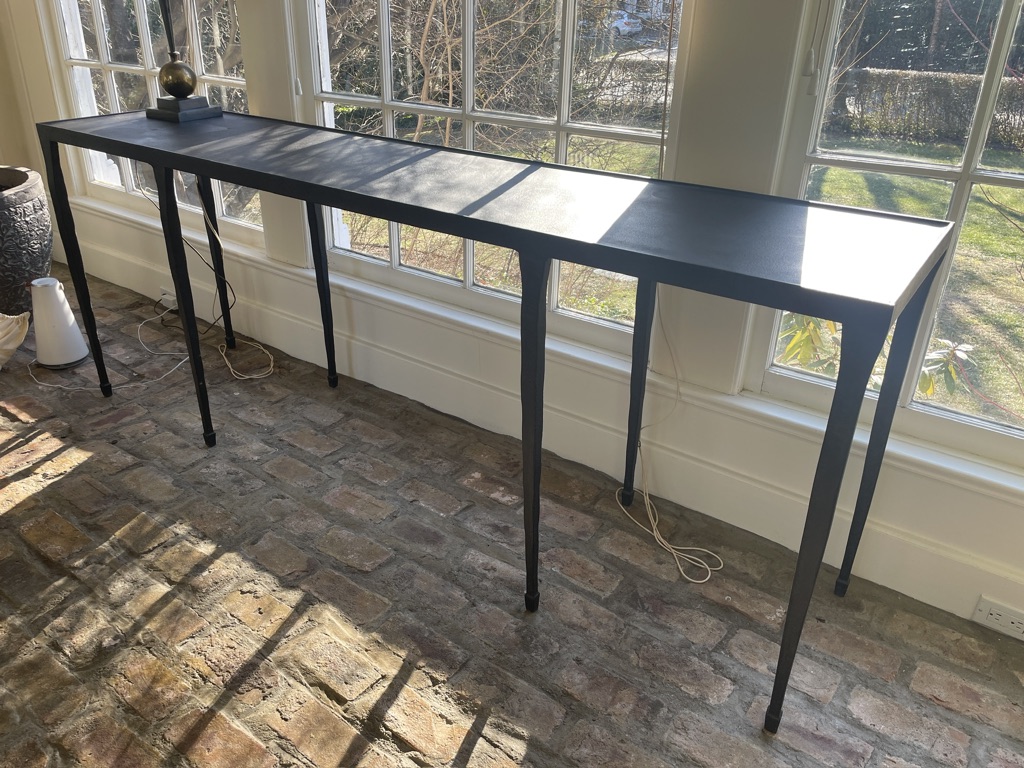 Matte Black Metal Sofa Table Accent Table - Fabulous Table ! #2047091 ...