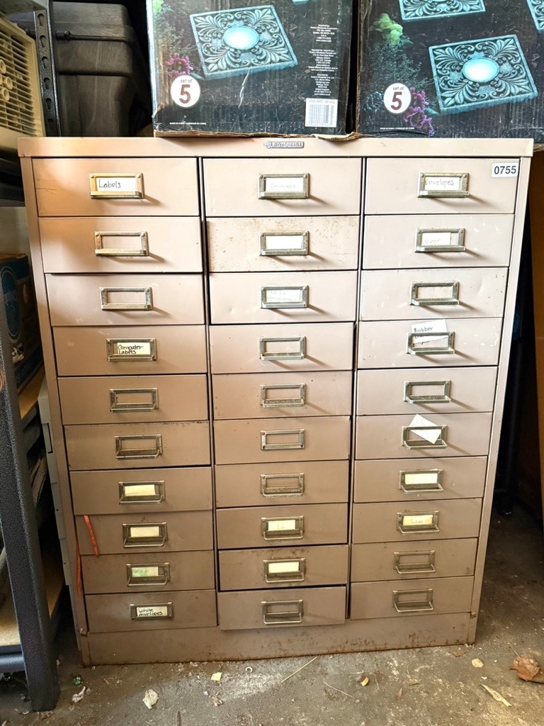 Steelmaster Metal Cabinet 30 Drawer Organizer #2140618 | Auctionninja.com