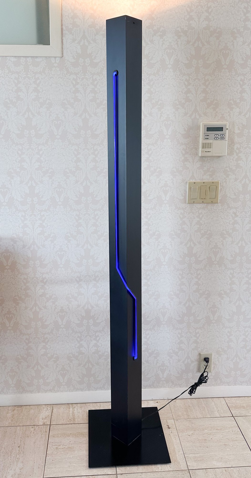 Modern Neon Monolith Sculpture Blue #2107969 | Auctionninja.com
