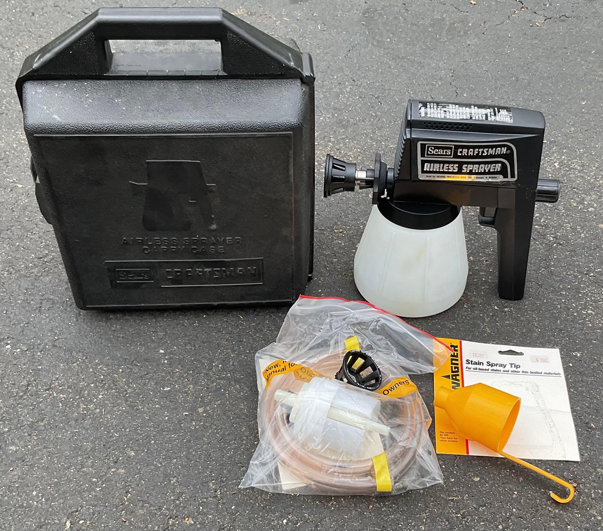 Sears Craftsman Air Less Sprayer & Carrying Case #1834731 ...