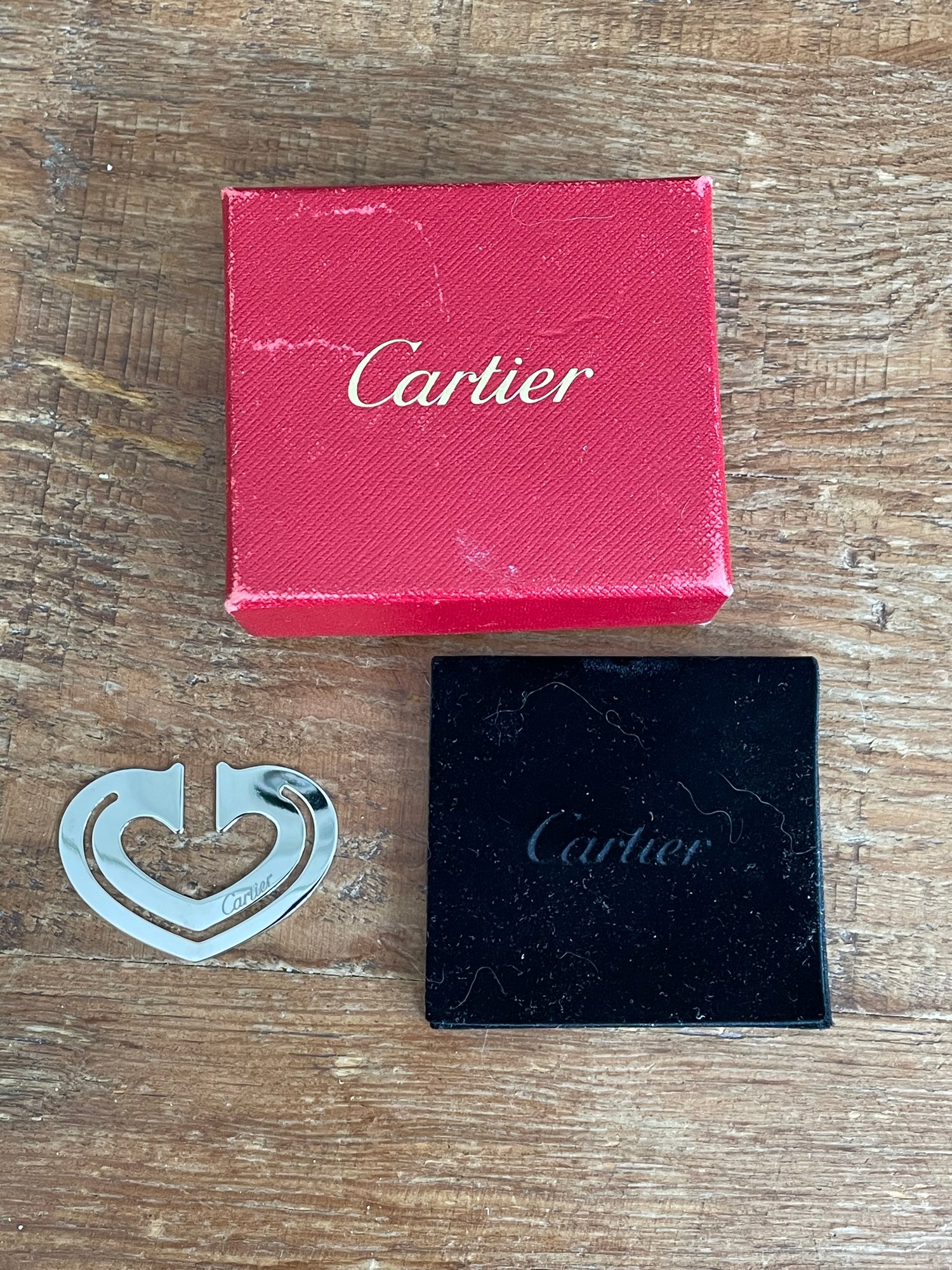 Vintage Cartier Heart Shaped Bookmark #1514121 | Auctionninja.com