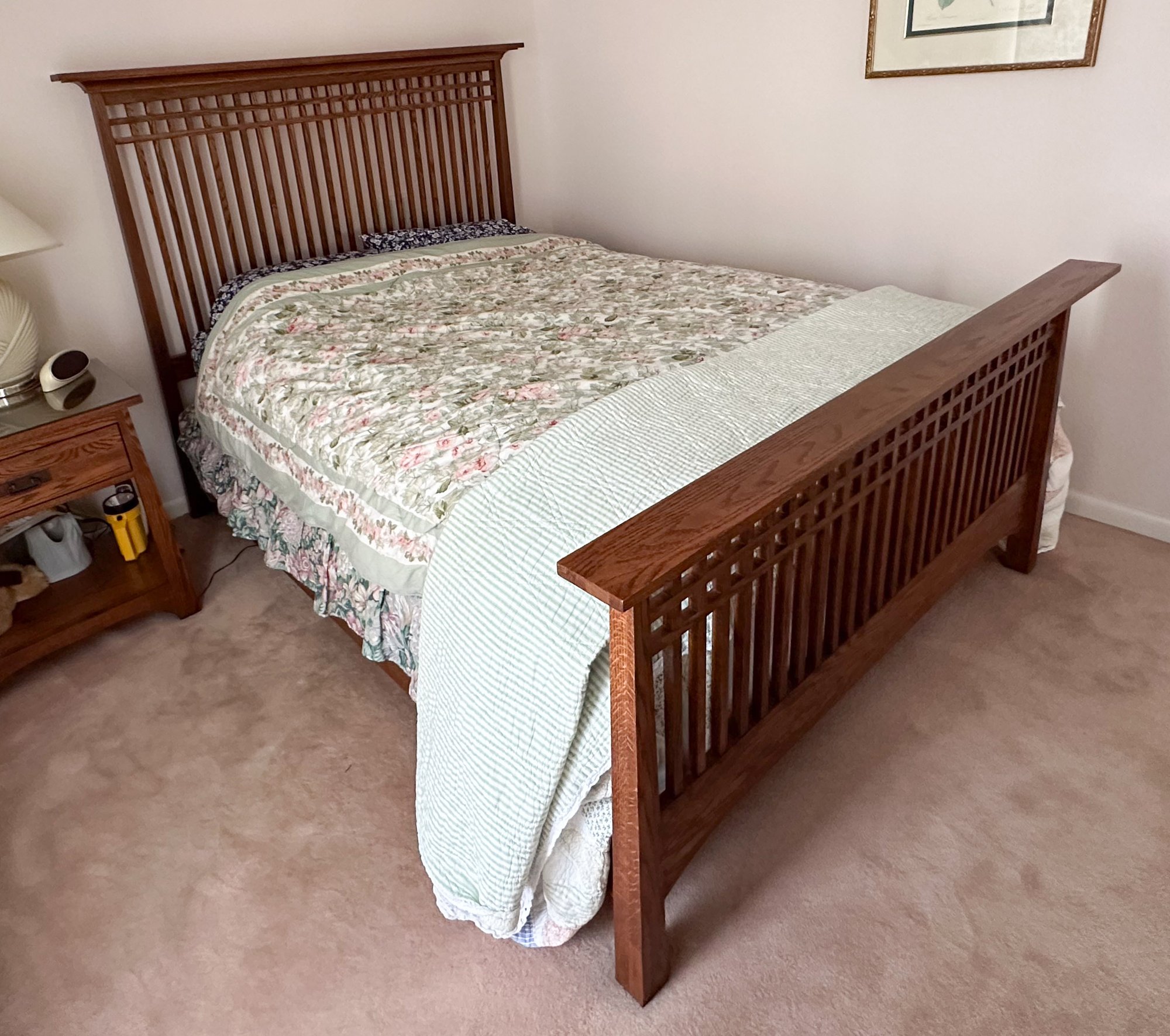 Mission Style Queen Size Bed Frame #2108055 | Auctionninja.com