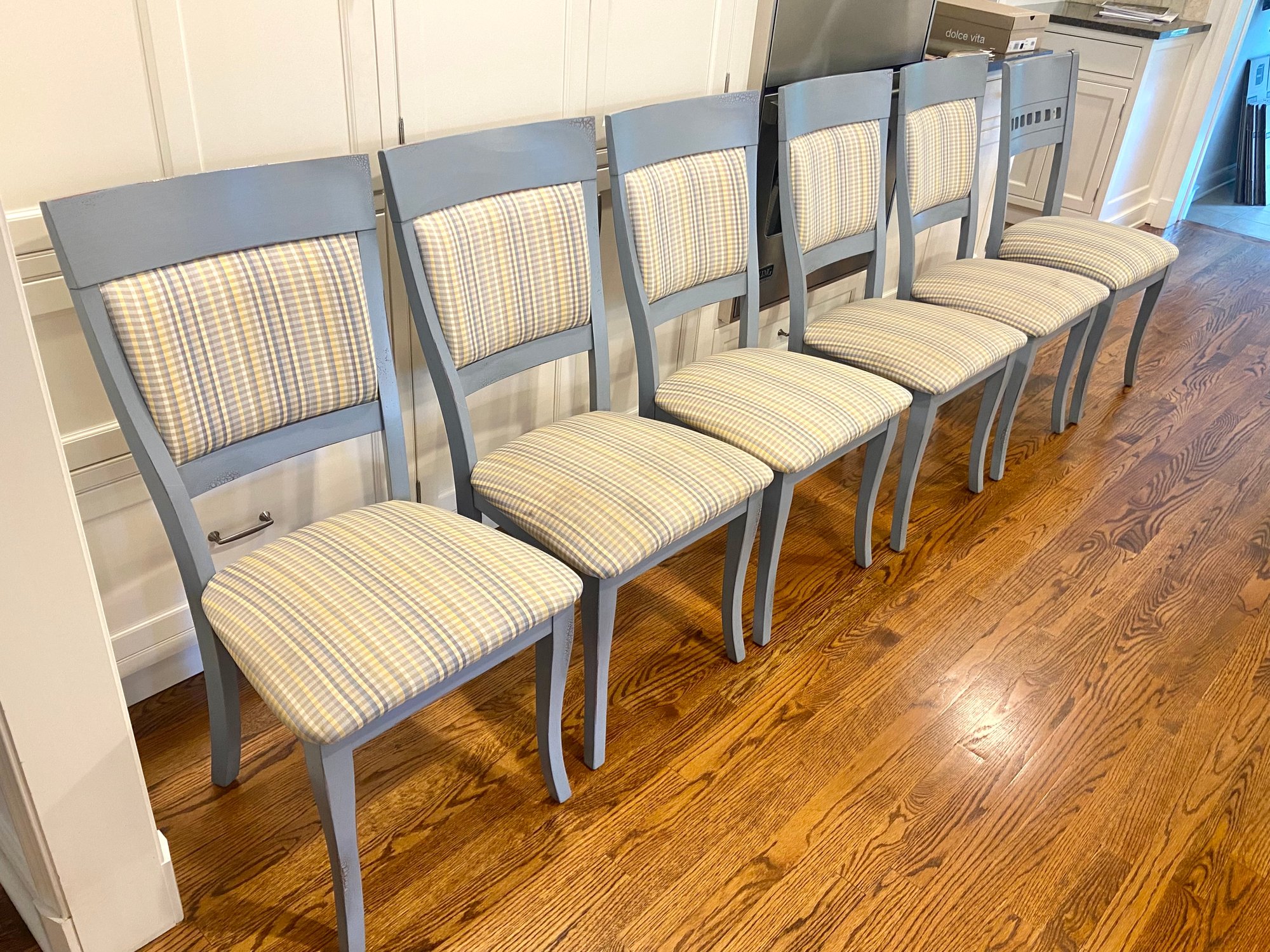 Bermex Upholstered Dining Chairs, Set Of 6 #1947922 | Auctionninja.com