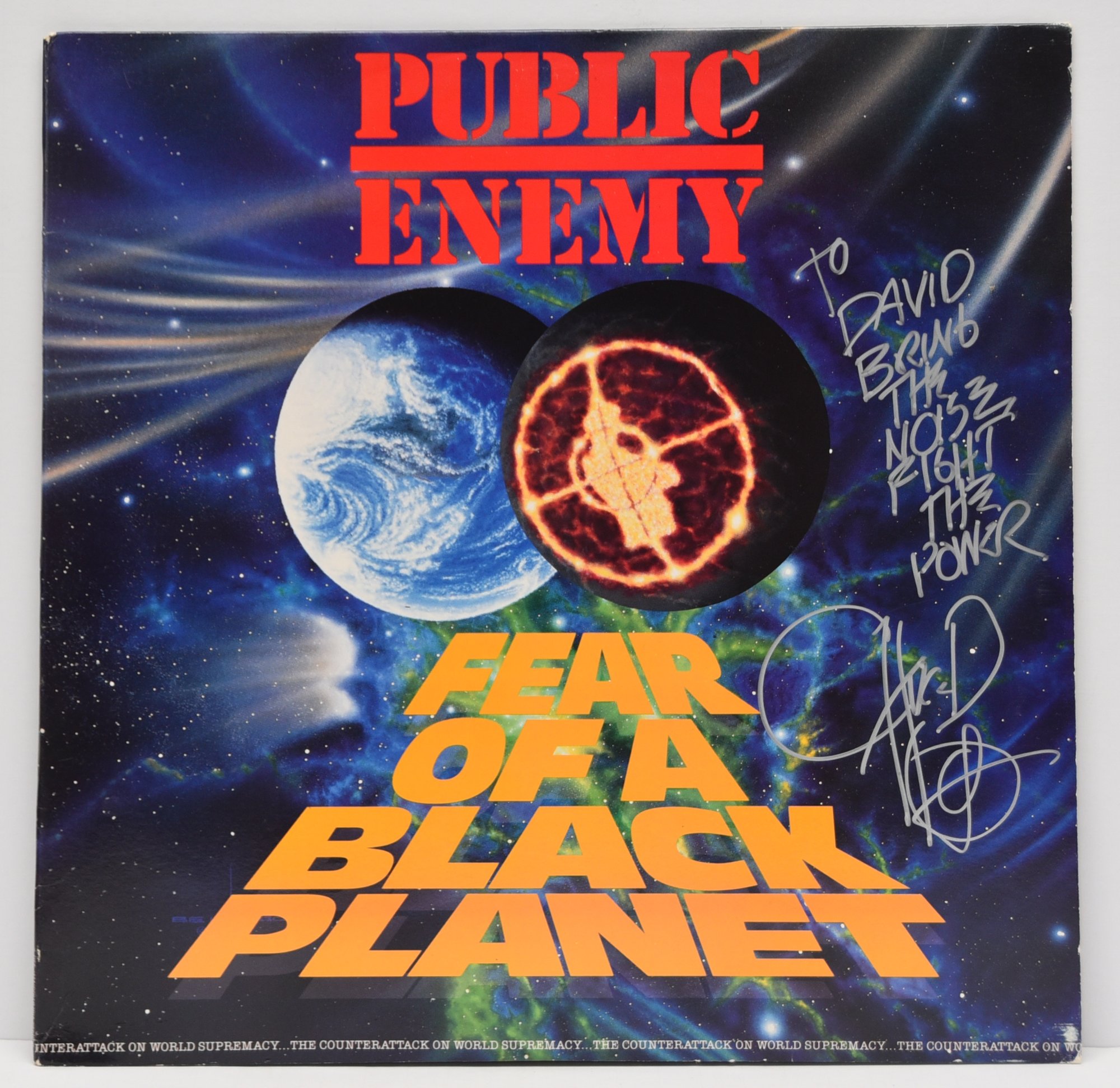 Public Enemy Fear Of A Black Planet Signed By Chuck D. #2039706 ...