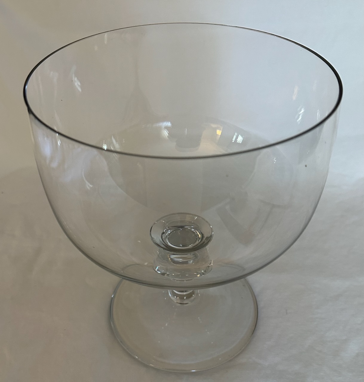 Rosenthal Clear Glass Crystal Pedestal Base Trifle Bowl, Etched In Base ...