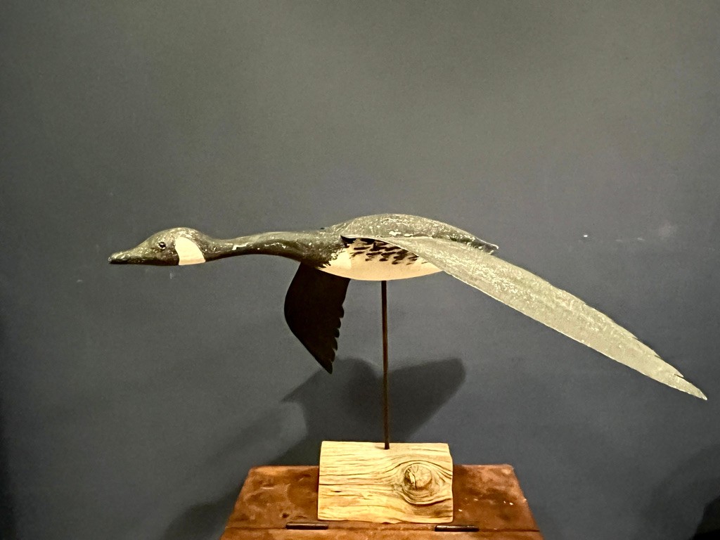Wooden Canadian Goose With Metal Wings On Wooden Stand #2063336 ...
