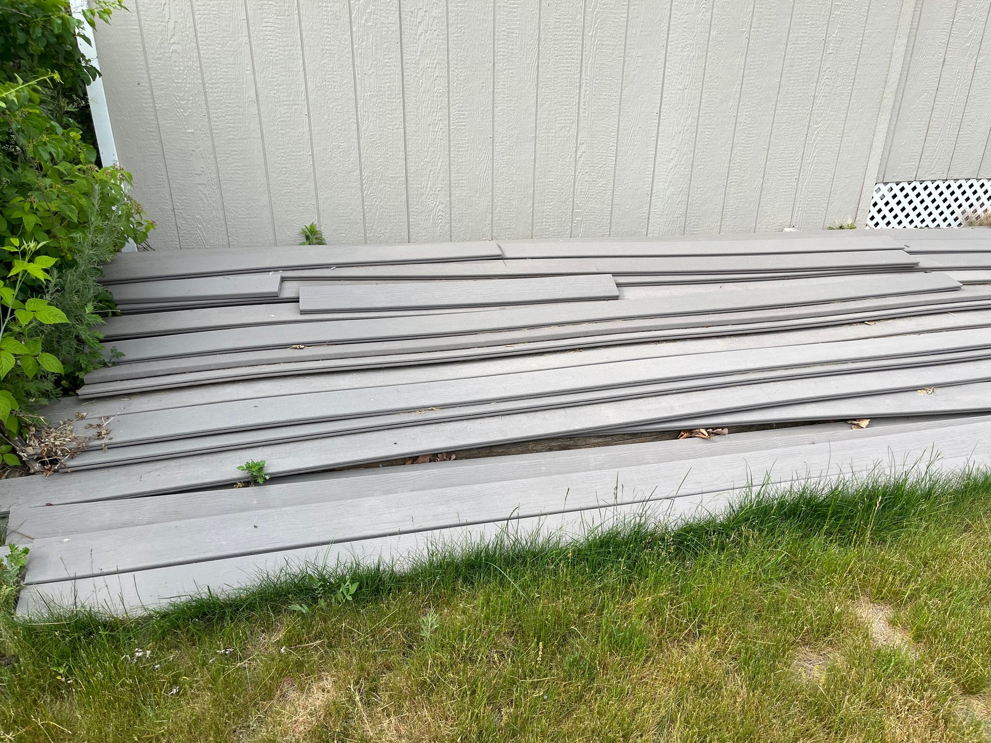 Bundle Of Deck Planks Moisture Shield Deck Planks. Cape Cod Gray ...