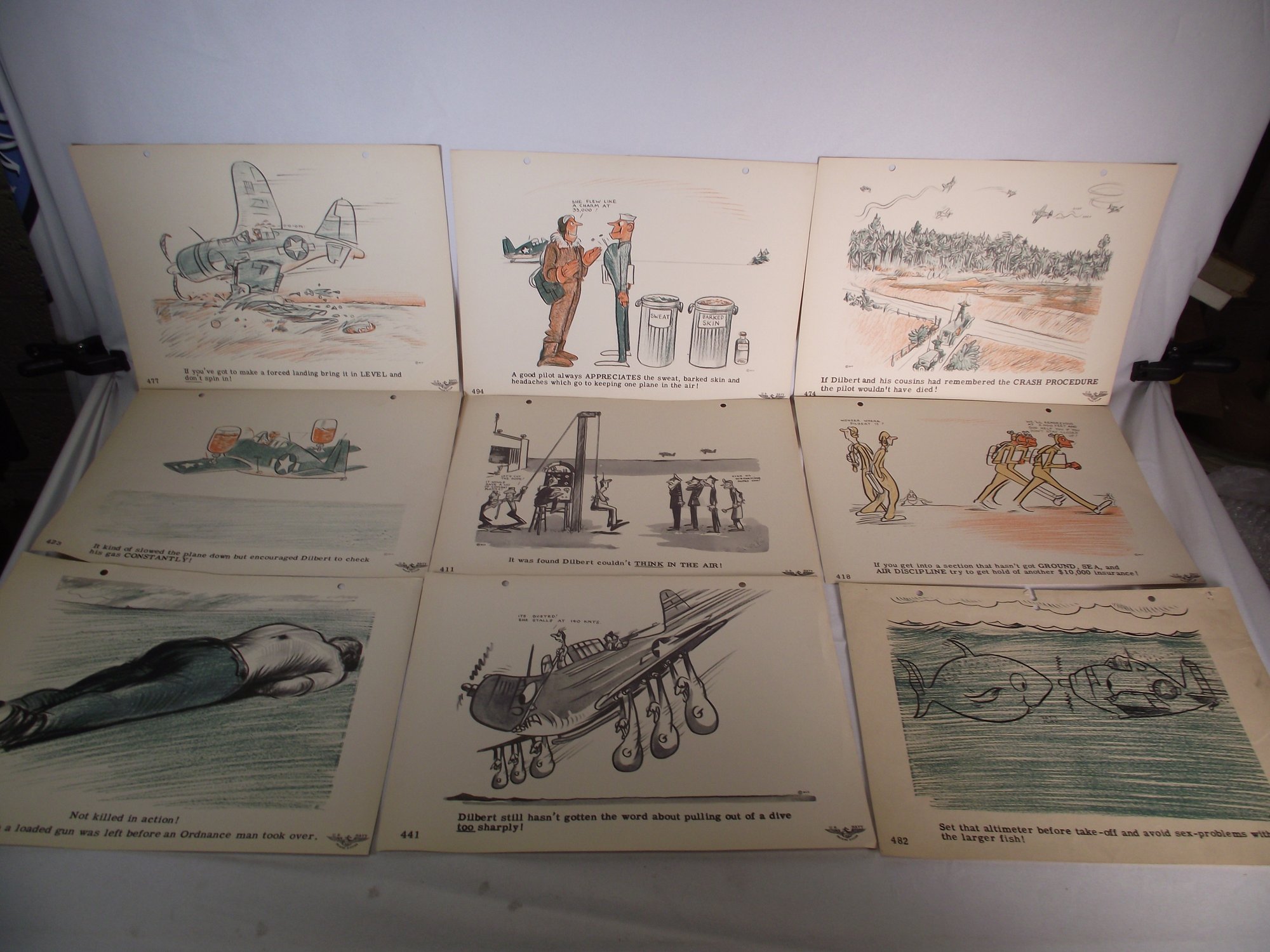 Vintage US Navy Training Dilbert Cartoon 10 X 14 Prints #5 #2048347 ...