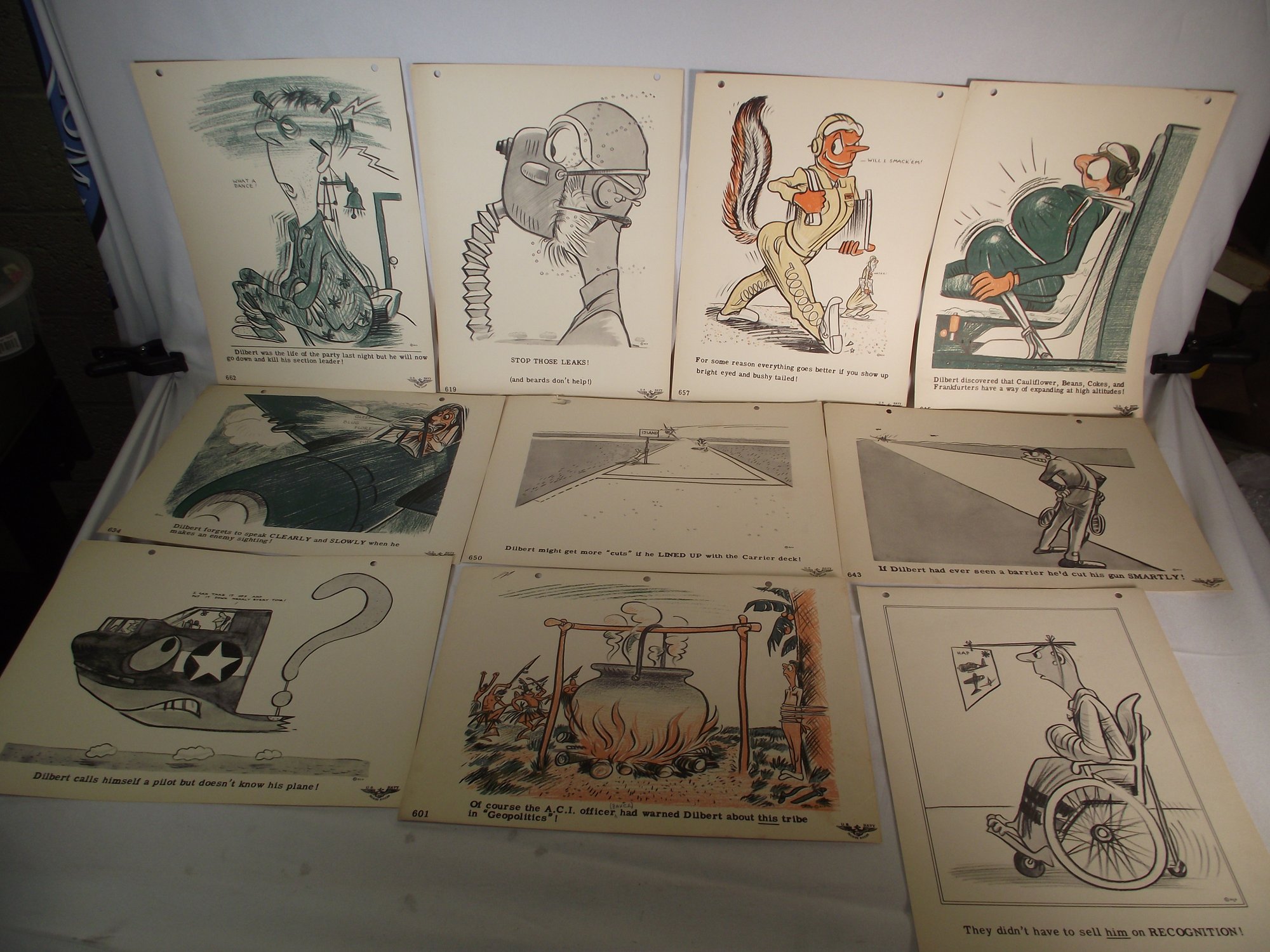 Vintage US Navy Training Dilbert Cartoon 10 X 14 Prints #7 #2048351 ...