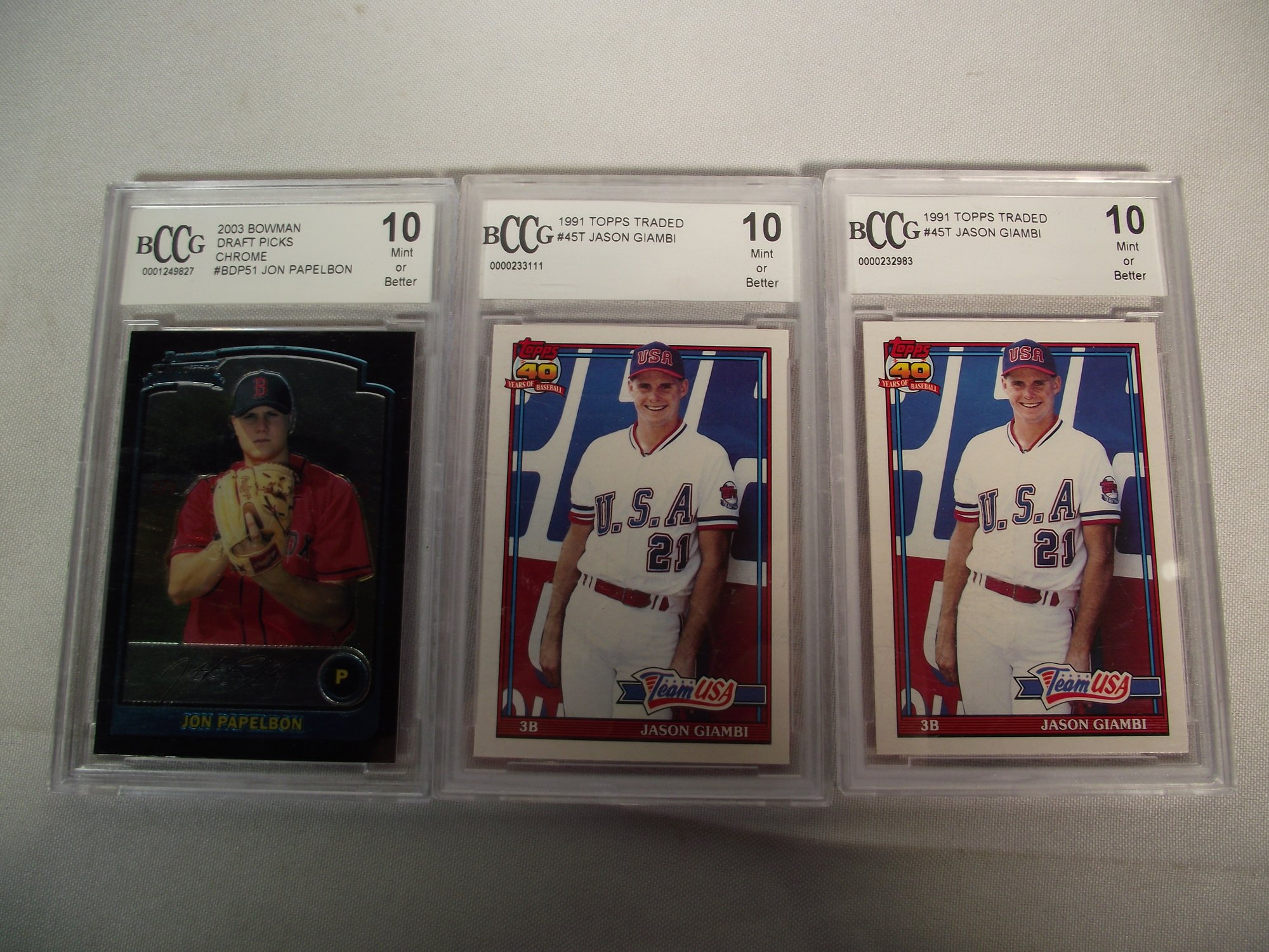 Lot Of Eight (8) Graded Baseball Cards By PSA And BCCG Beckett #2048628 ...