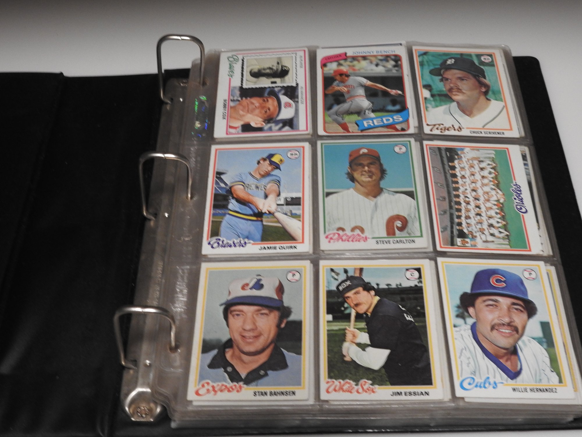 Binder Full Of 1970s Baseball Cards Volume 1 Not All Pages Photographed ...