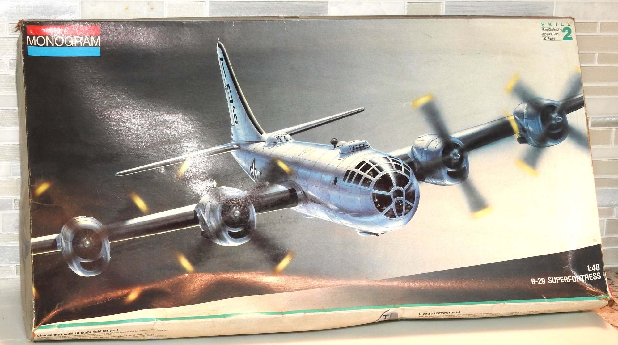 HUGE 1/48 Scale WW2 B-29 Super Fortress War Plane Model Kit #40789933 ...