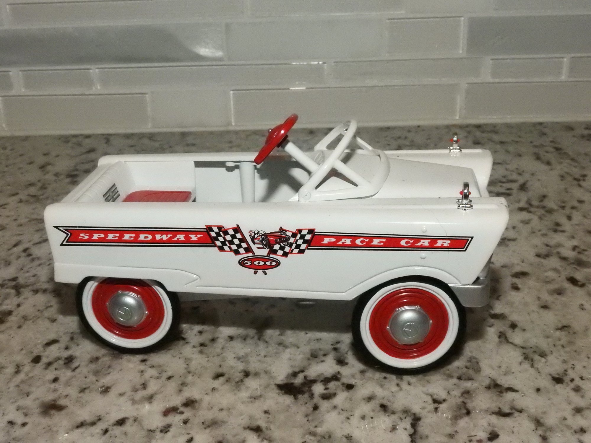 Heavy Diecast 6 Inch Murray 1961 Speedway Pace Pedal Car Moveable Parts ...