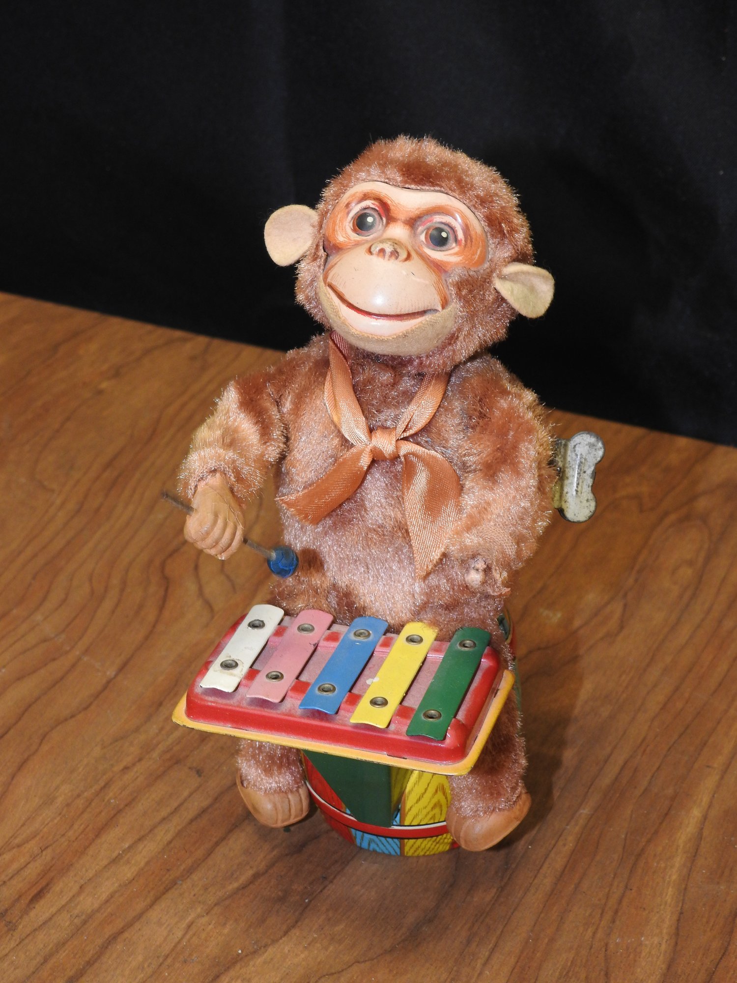 1960s Working Wind Up Drumming Monkey Made In Japan Missing 1 Hand ...